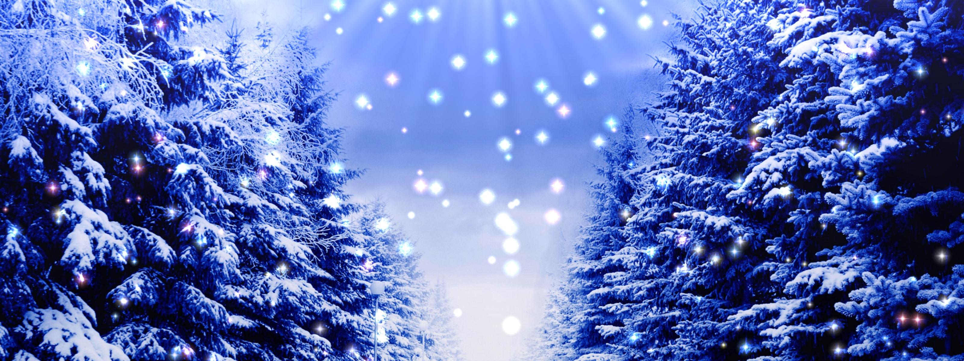 Christmas White Blue Wallpapers - Wallpaper Cave