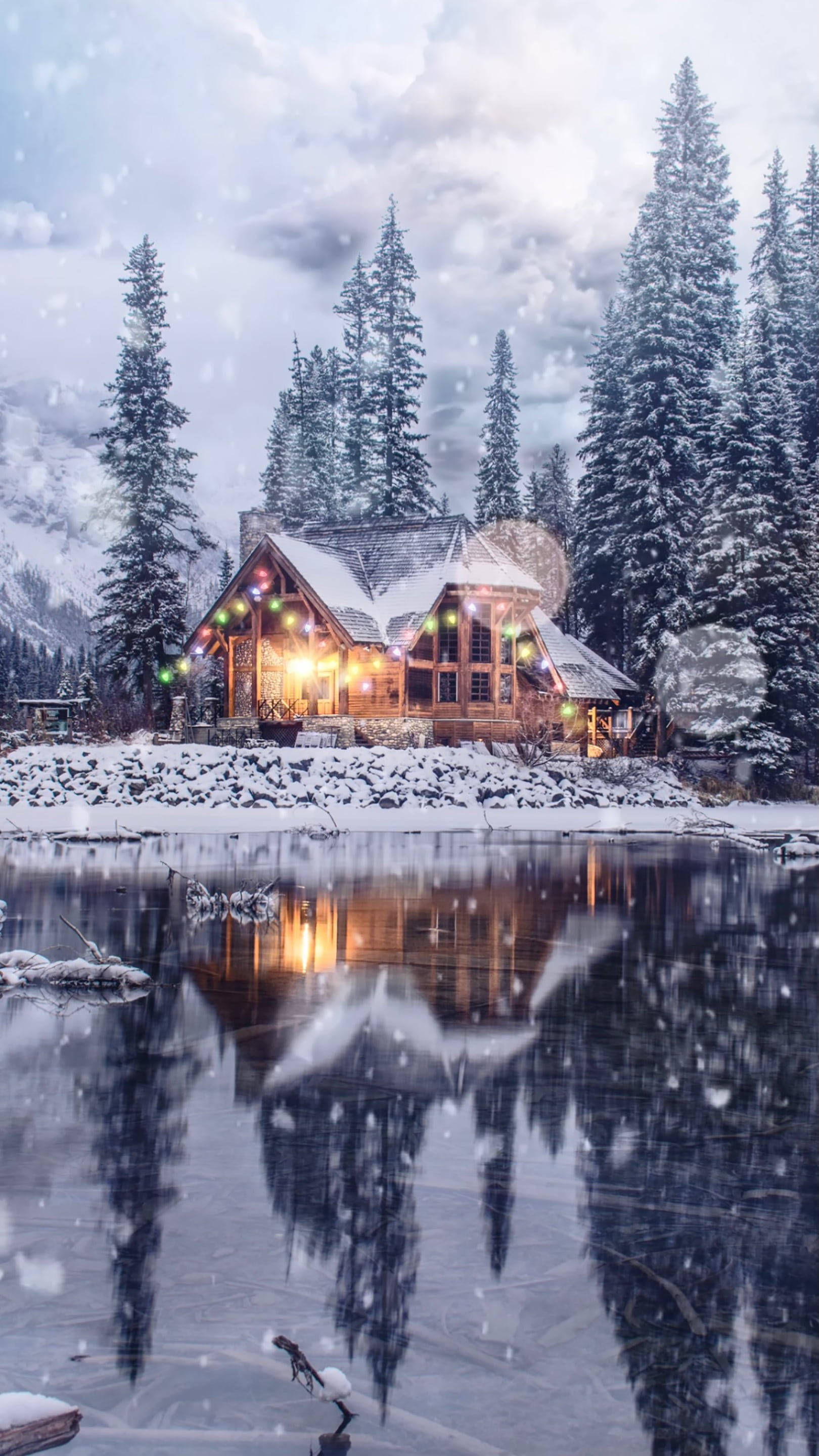 Snow Covered Cabin Wallpapers - Wallpaper Cave
