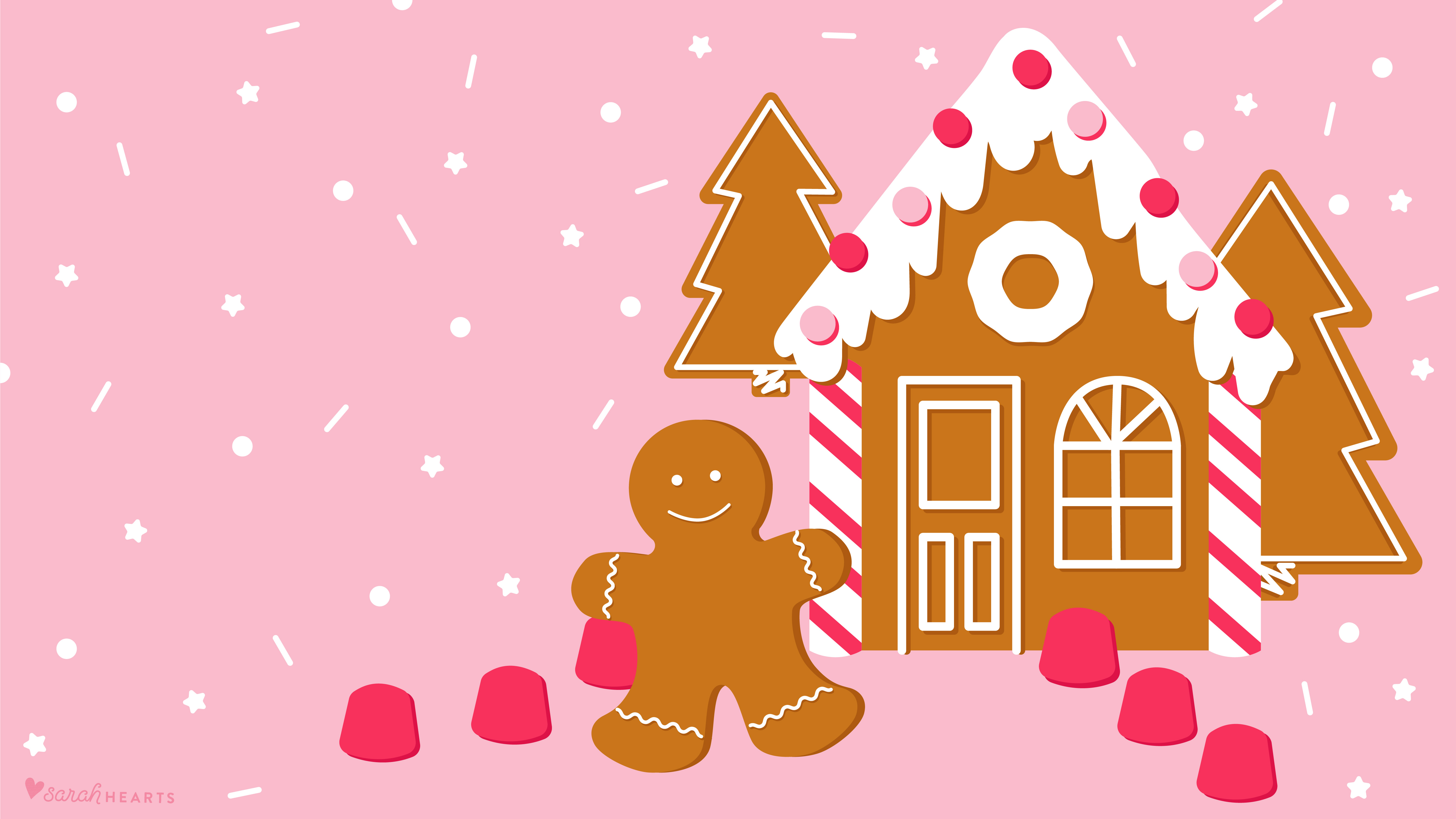 Cute Christmas Gingerbread Wallpapers - Wallpaper Cave