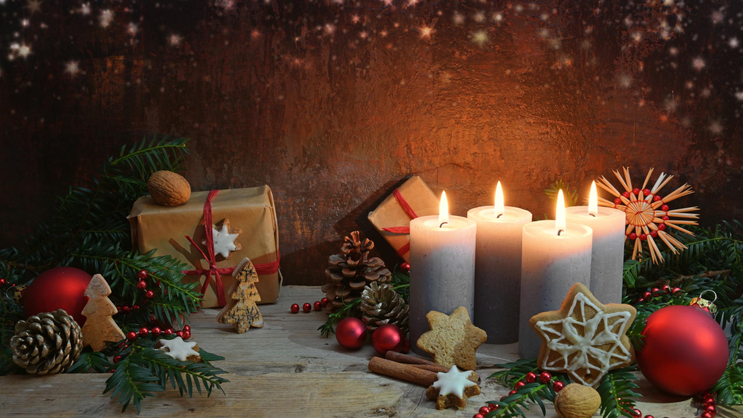 Christmas Candles Desktop Wallpapers - Wallpaper Cave