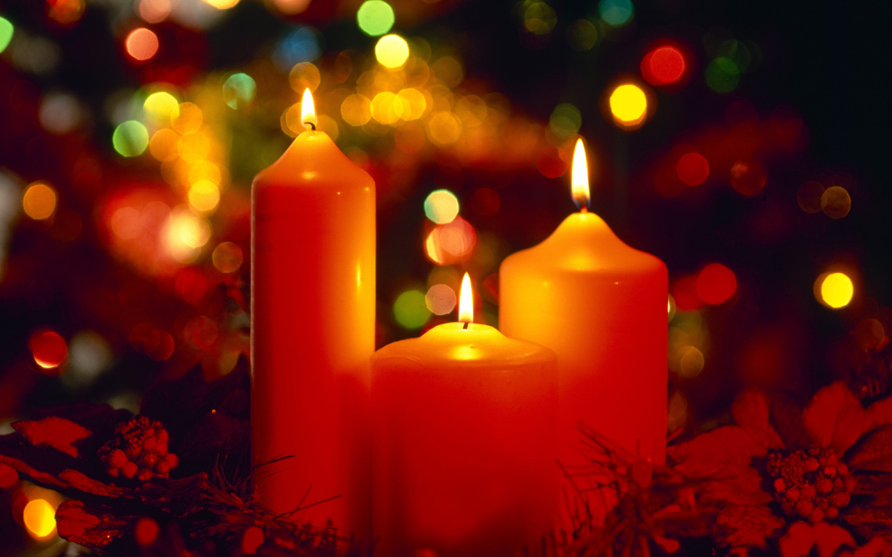 Christmas Candles Desktop Wallpapers - Wallpaper Cave