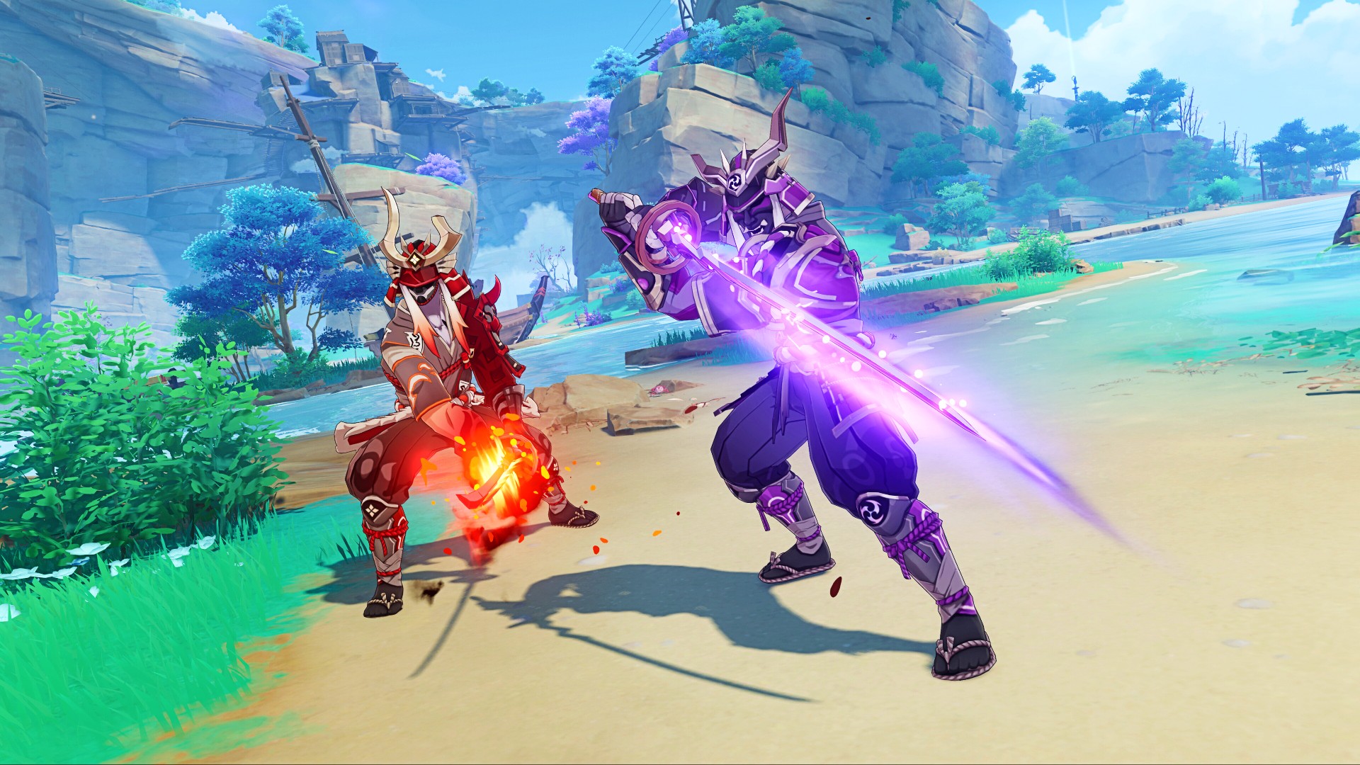 Genshin Impact Fighting Wallpapers - Wallpaper Cave