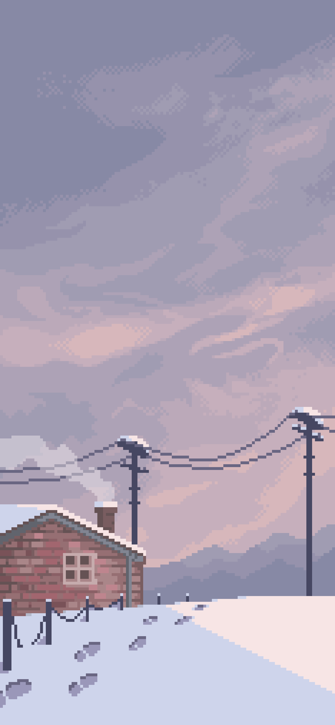 iPhone Pixel Winter Wallpapers - Wallpaper Cave