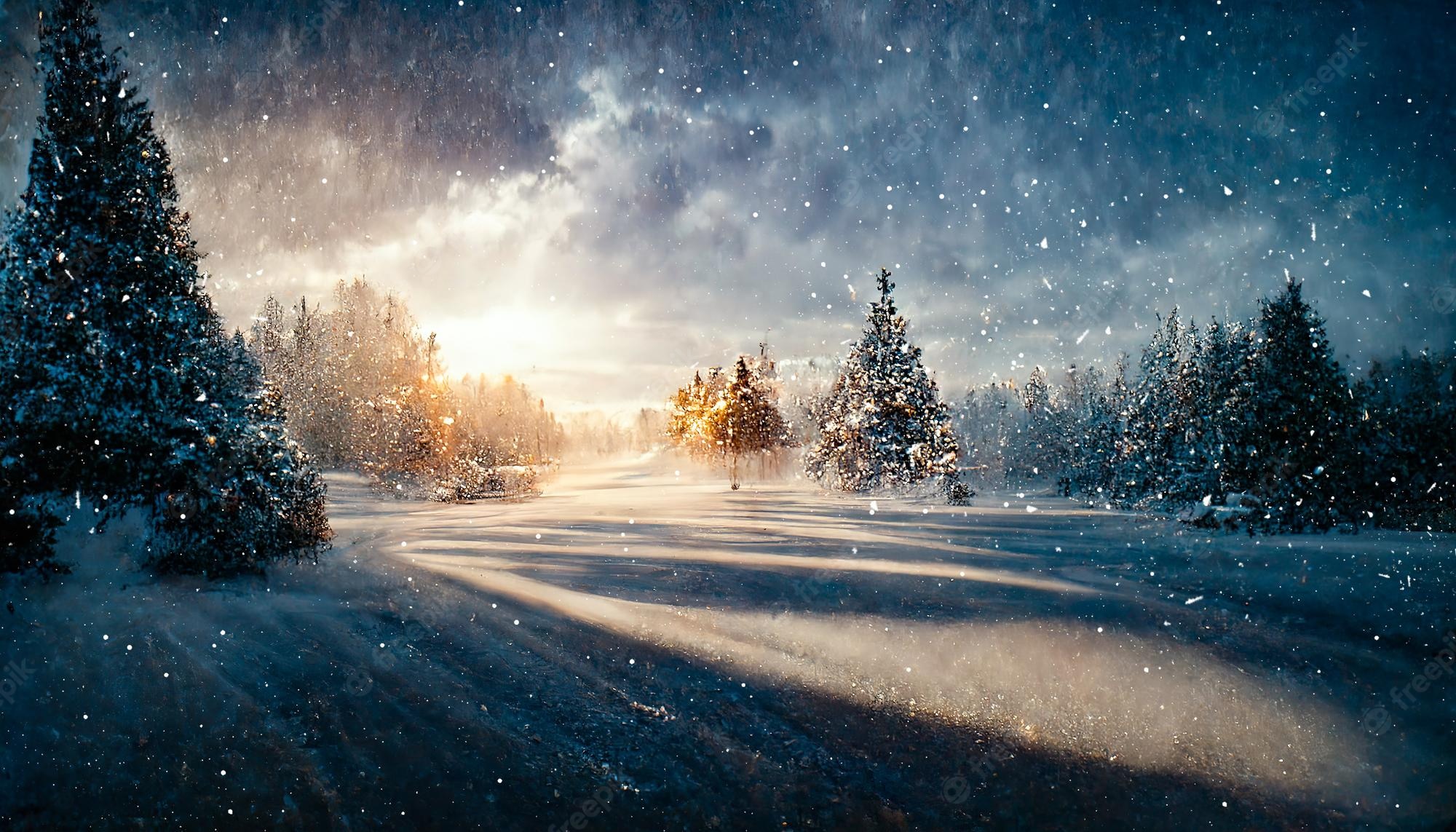 Winter Snowfall Tree Wallpapers - Wallpaper Cave