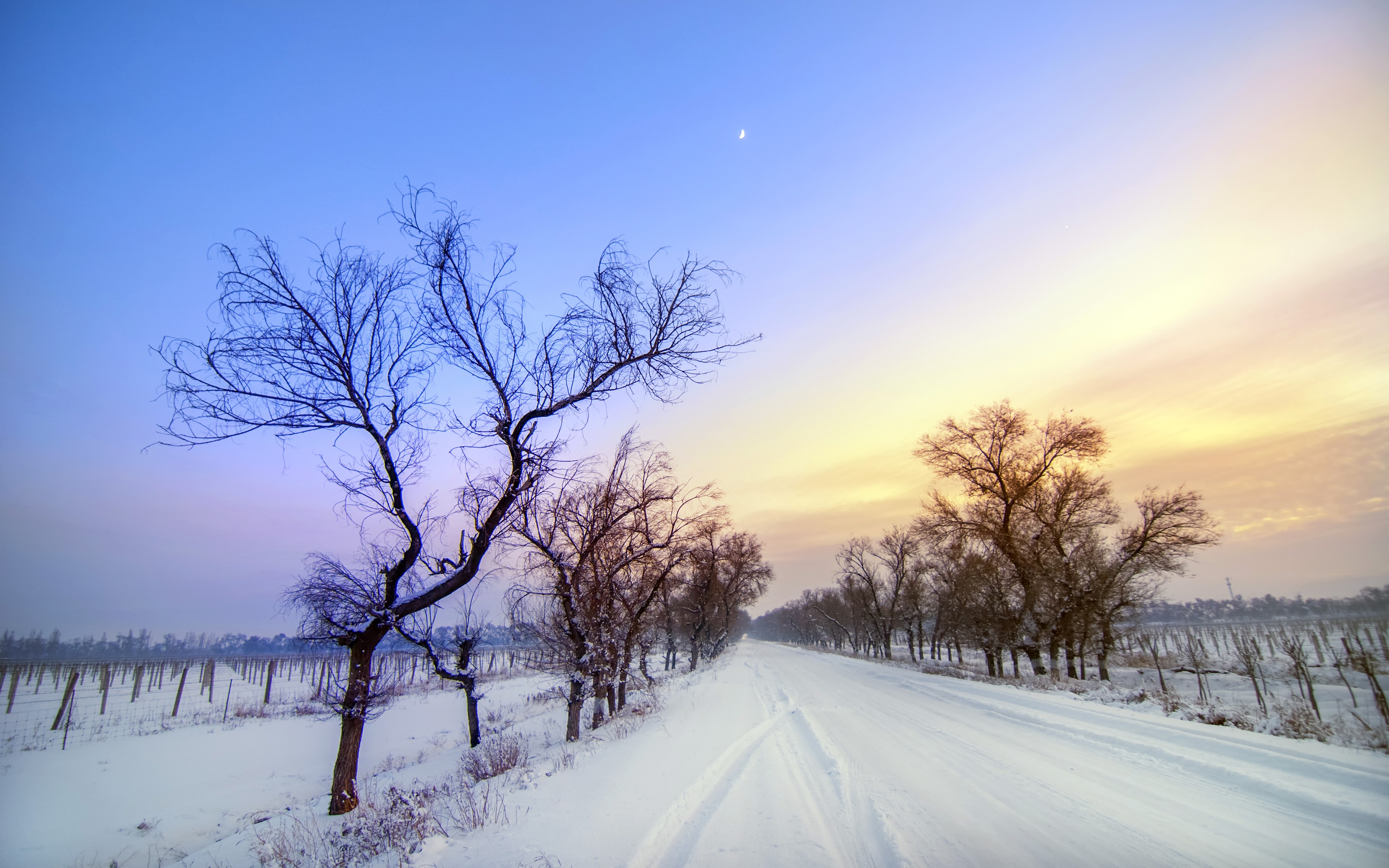 Snowy Winter Road Ultra HD Wallpapers - Wallpaper Cave