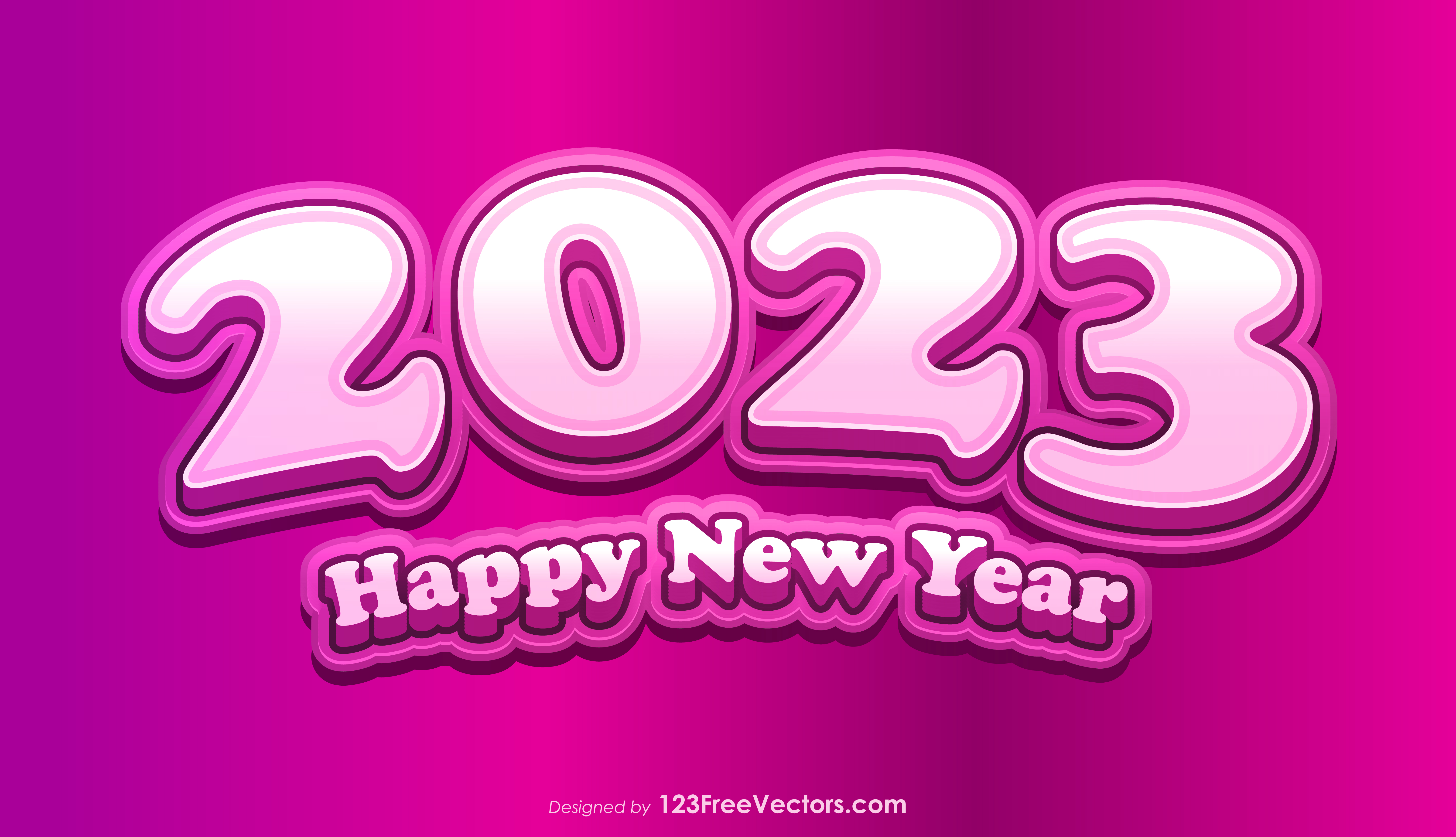 New Year 2023 Pink Wallpapers - Wallpaper Cave