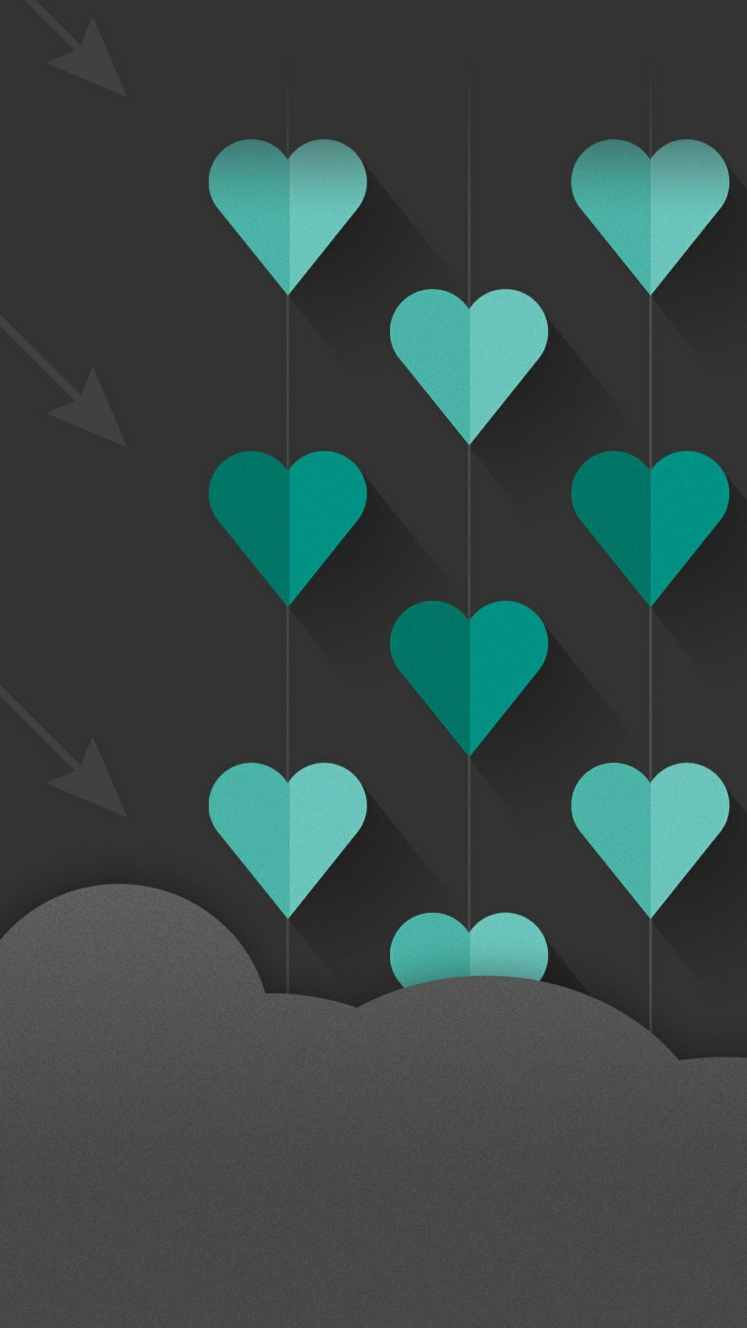 Teal Heart Wallpapers - Wallpaper Cave
