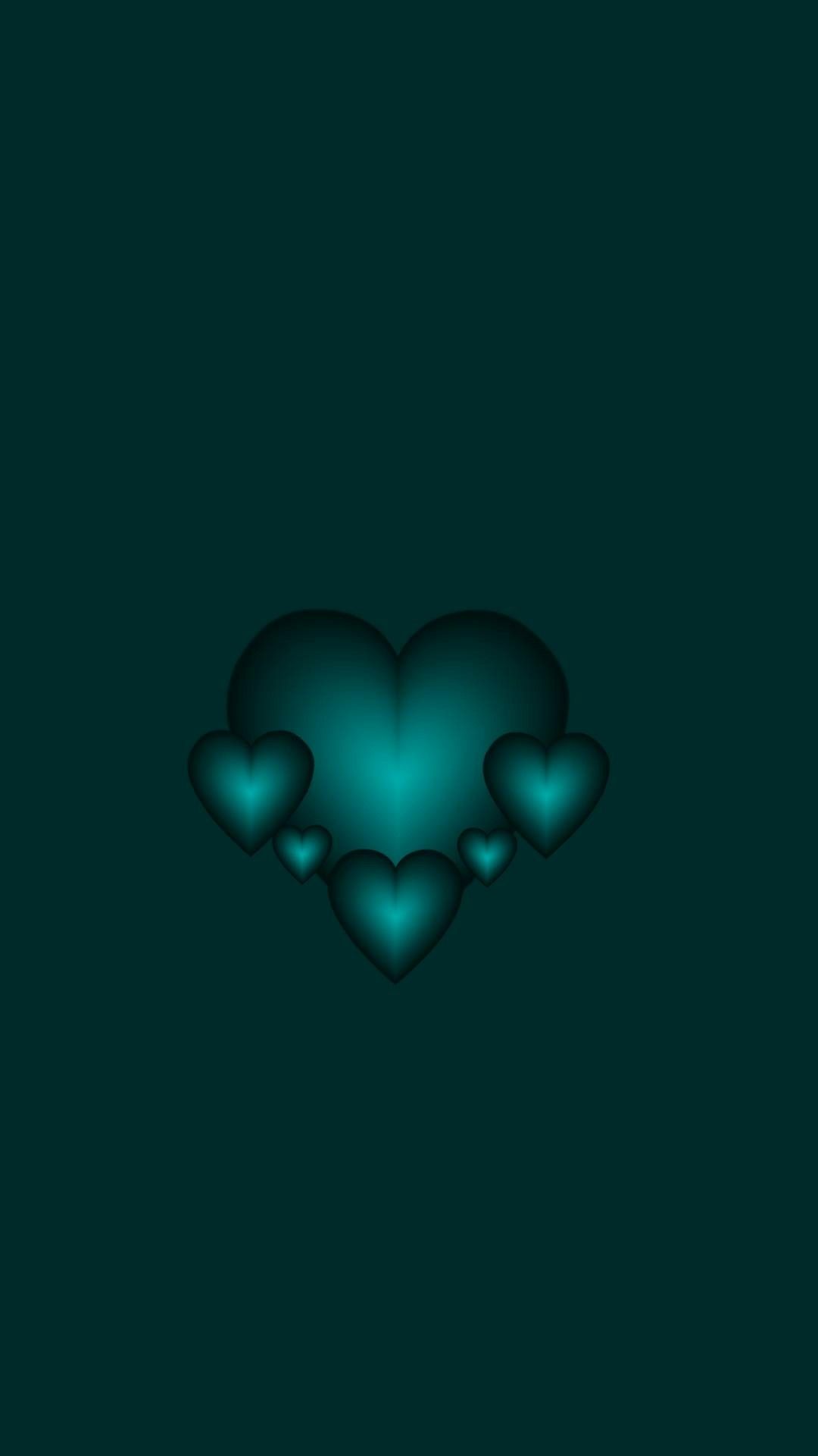Teal Heart Wallpapers - Wallpaper Cave