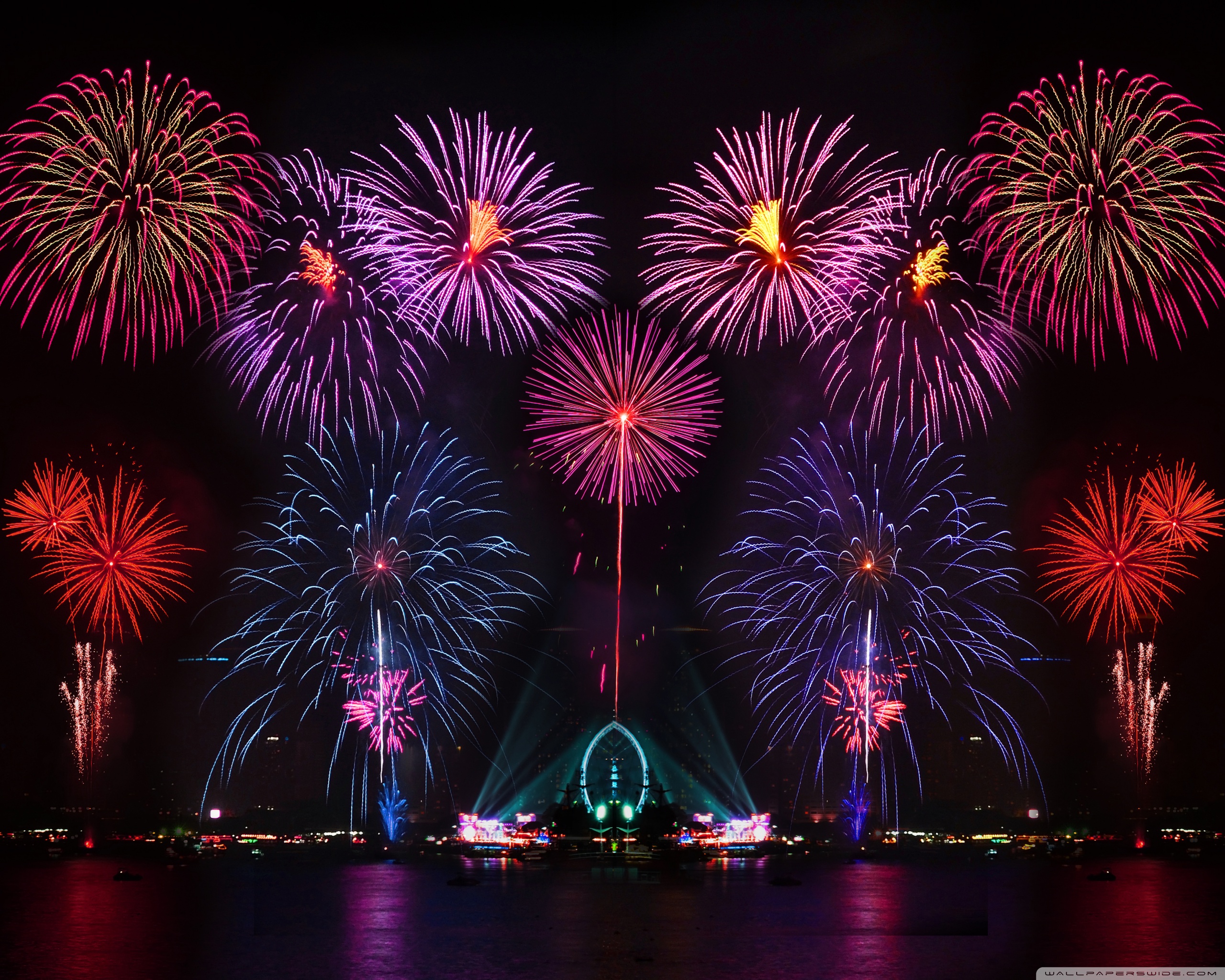 Red Fireworks Wallpapers - Wallpaper Cave