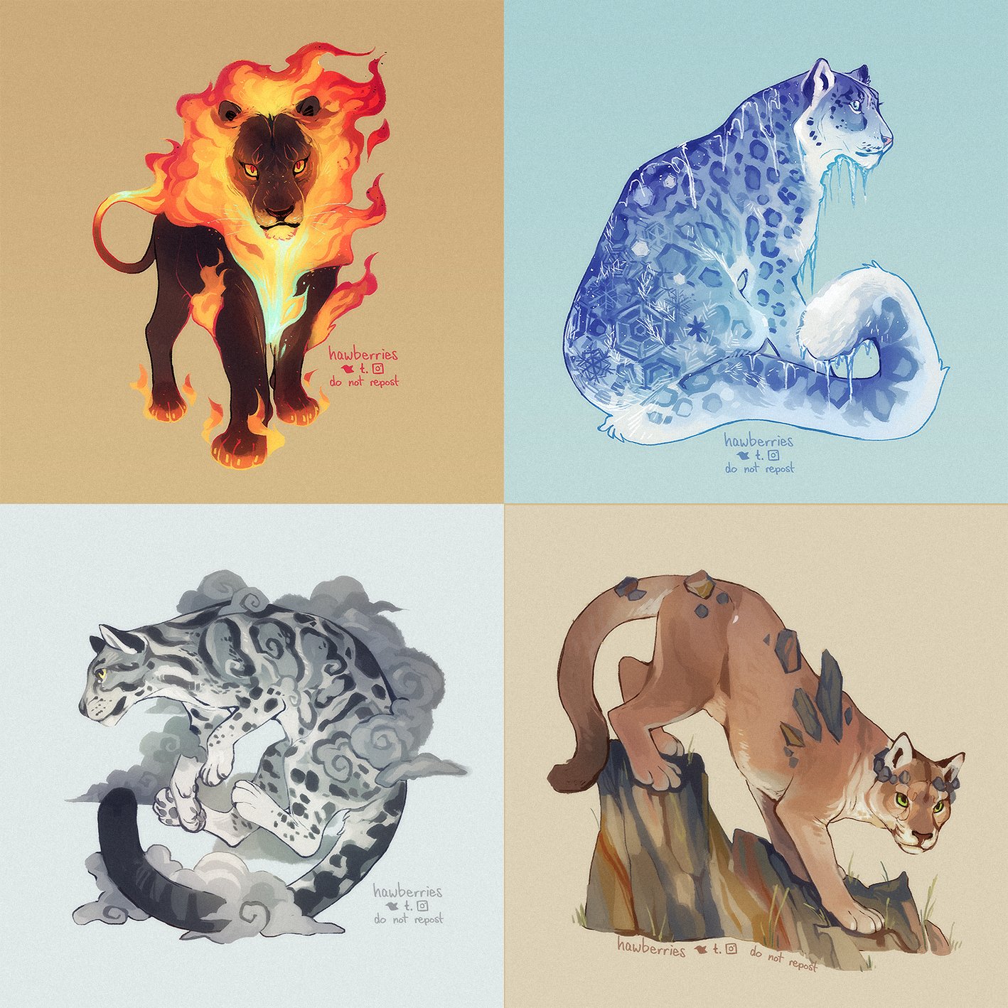 Elemental Cats Wallpapers - Wallpaper Cave