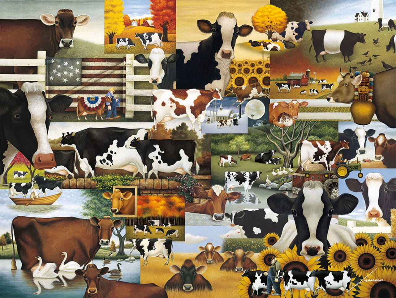 Cow Collage Wallpapers - Wallpaper Cave