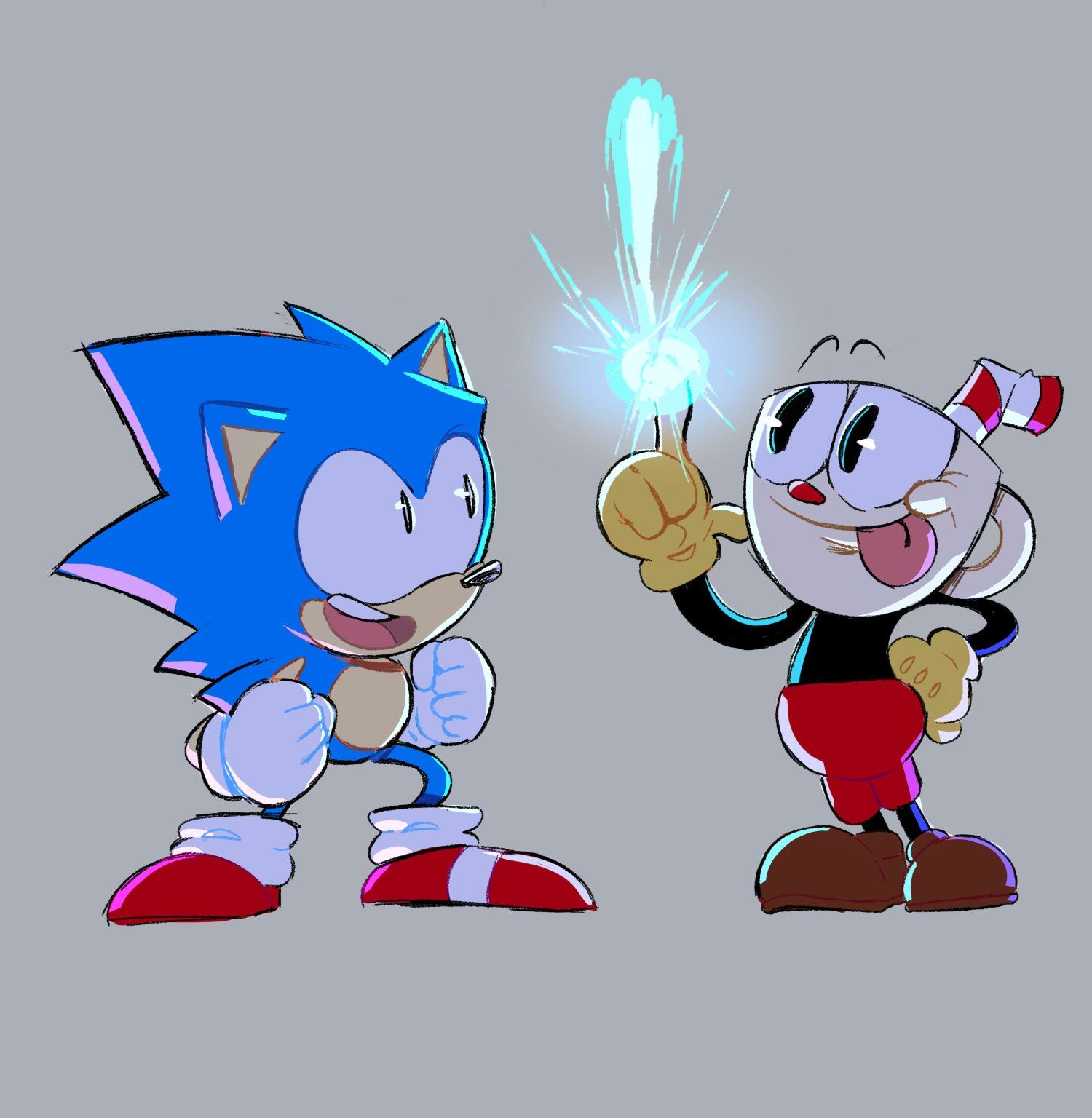 Cuphead Vs. Sonic Wallpapers - Wallpaper Cave