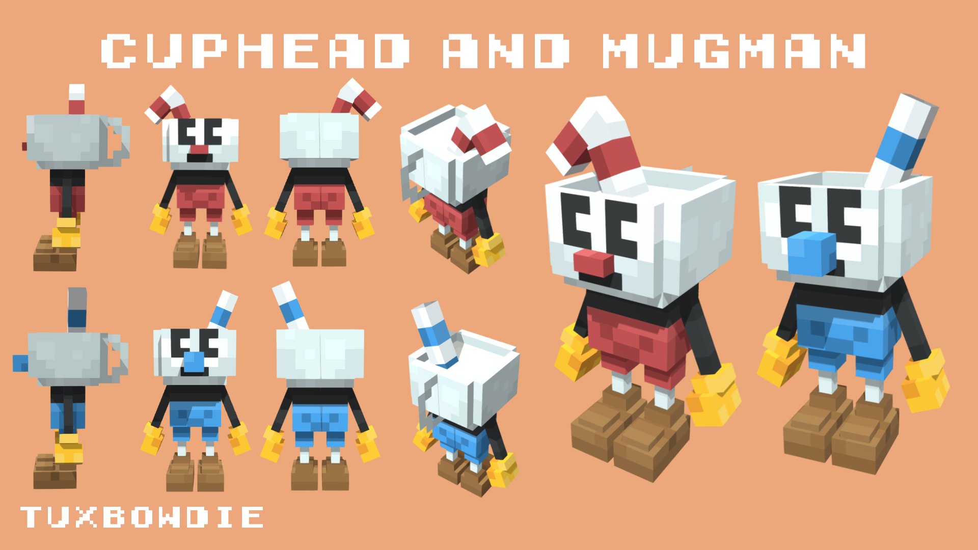 Minecraft Cuphead Wallpapers - Wallpaper Cave