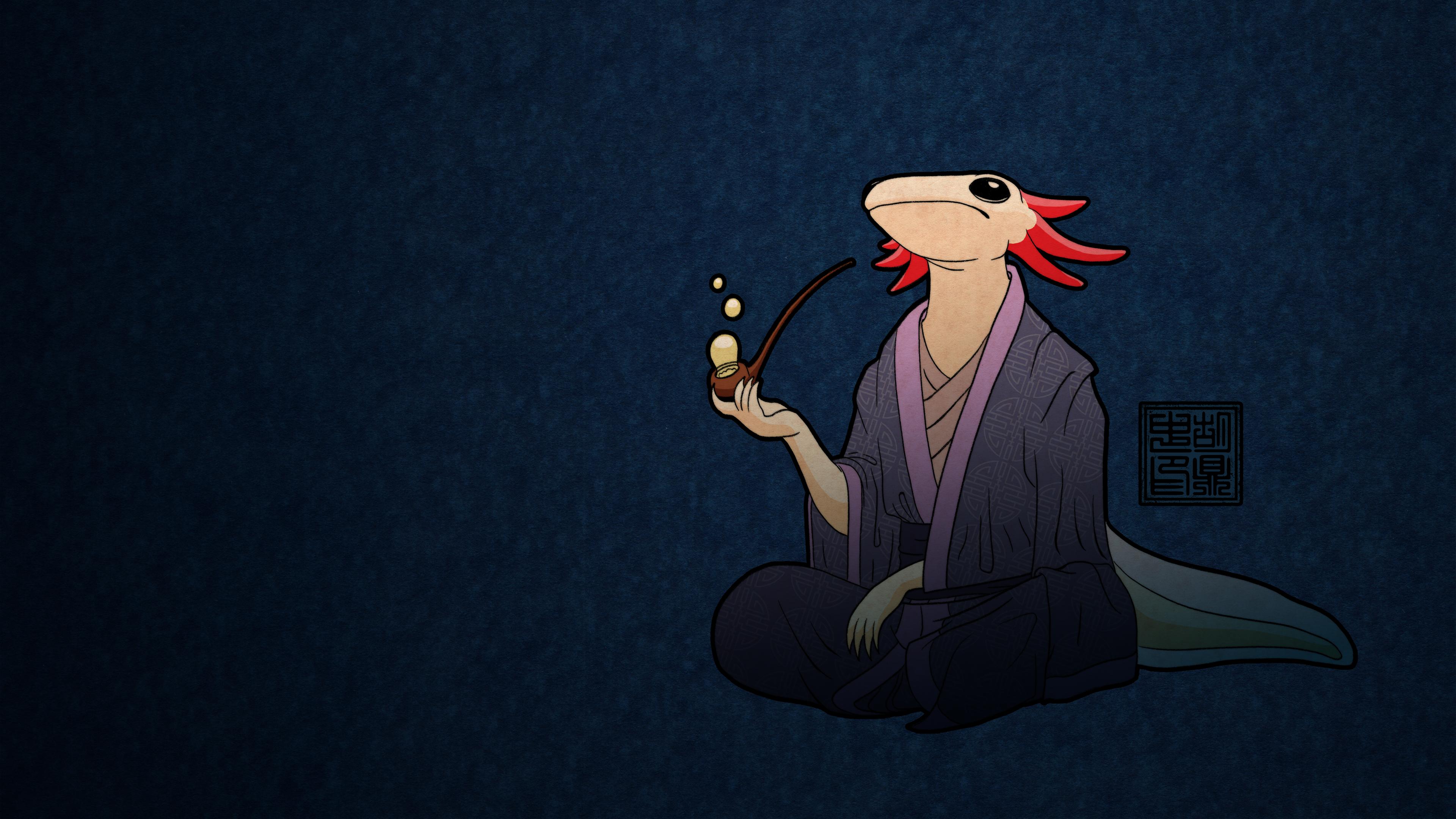 Axolotl Cartoon Wallpapers - Wallpaper Cave