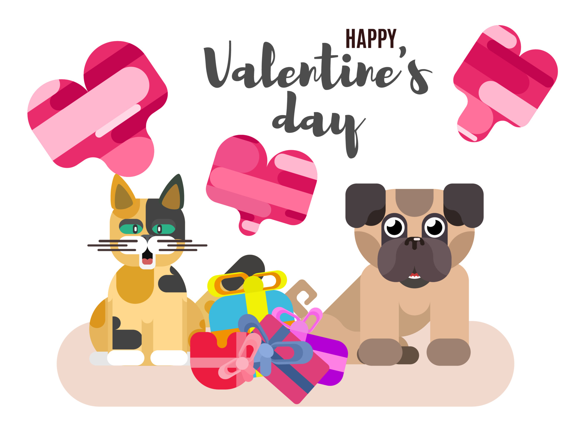 Valentine Cute Animals Wallpapers - Wallpaper Cave