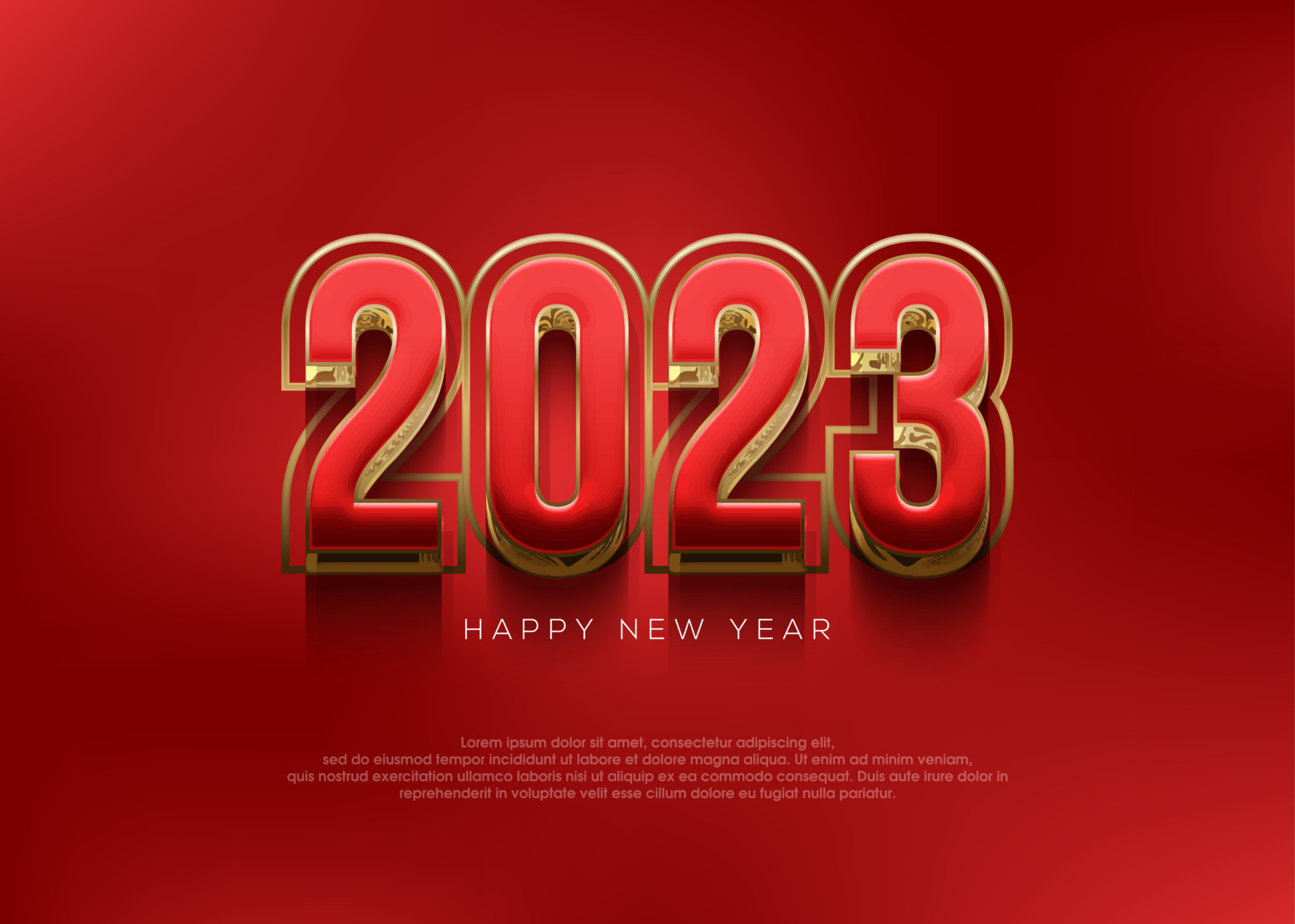 New Year 2023 Red Wallpapers - Wallpaper Cave