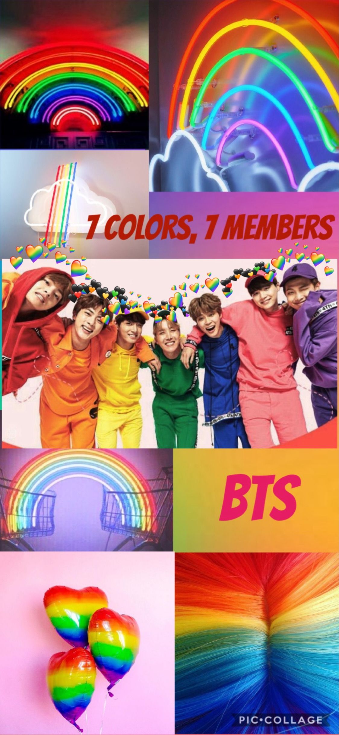 Rainbow BTS Wallpapers - Wallpaper Cave