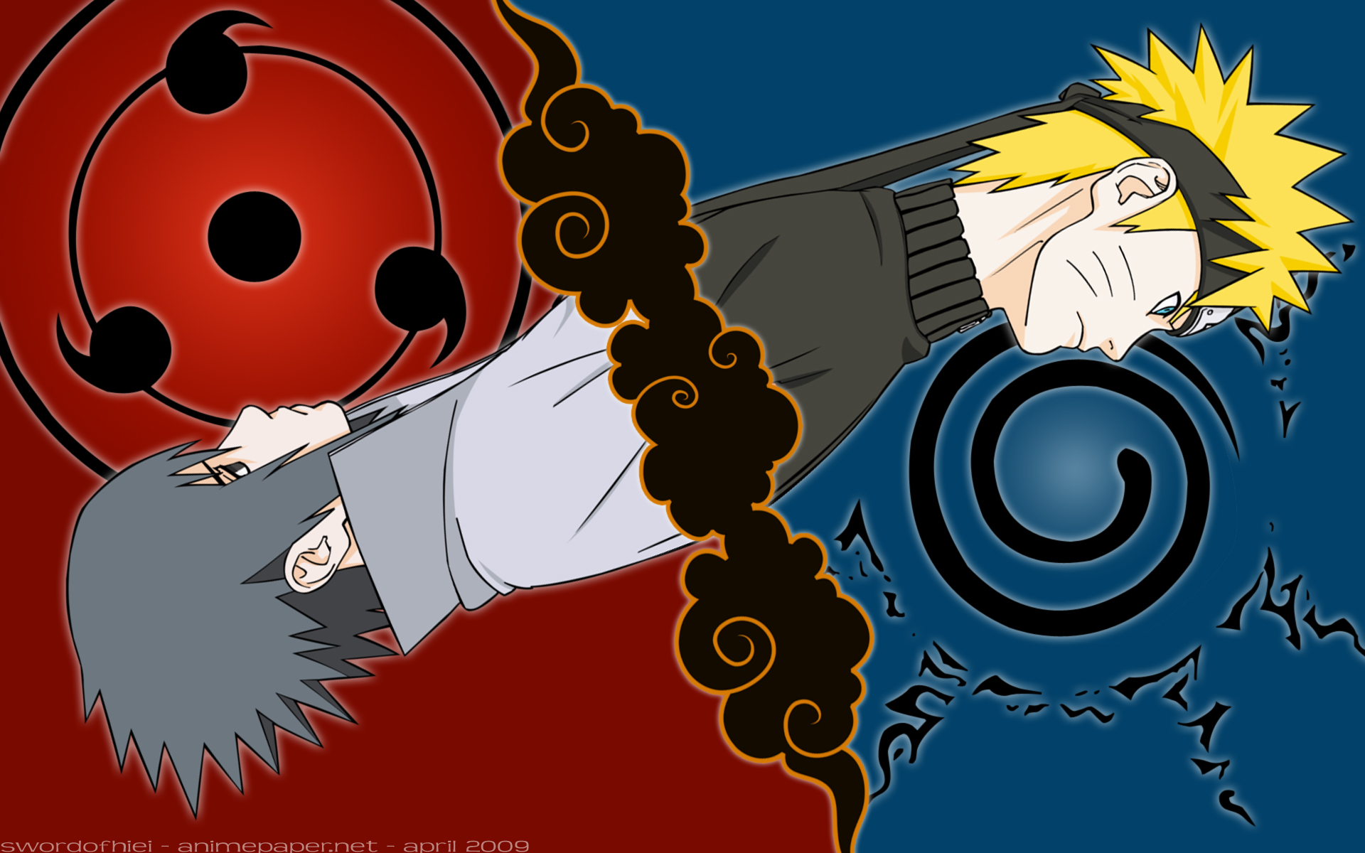 Red And Blue Naruto Wallpapers - Wallpaper Cave