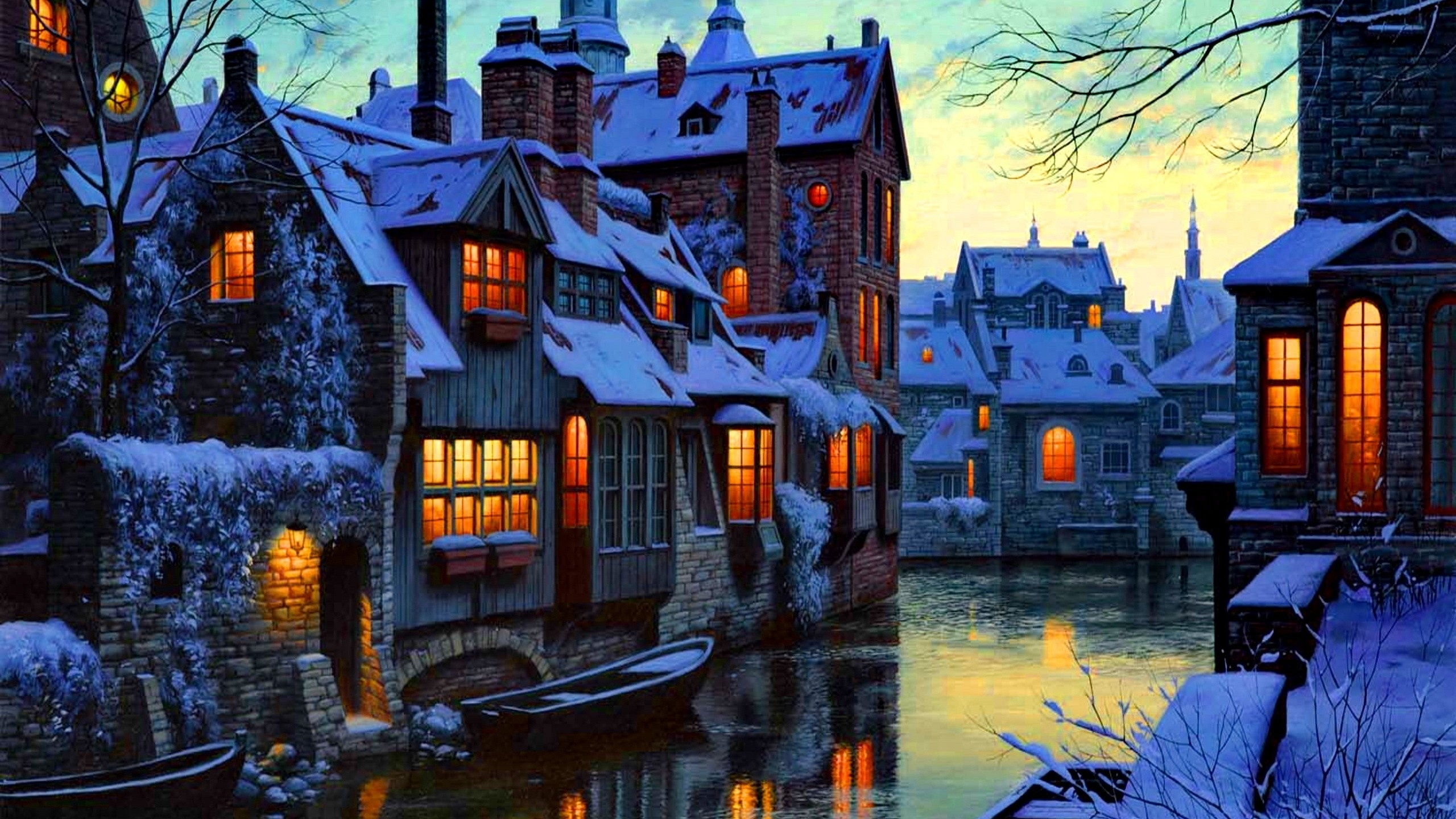 2560x1440 Winter City Wallpapers - Wallpaper Cave