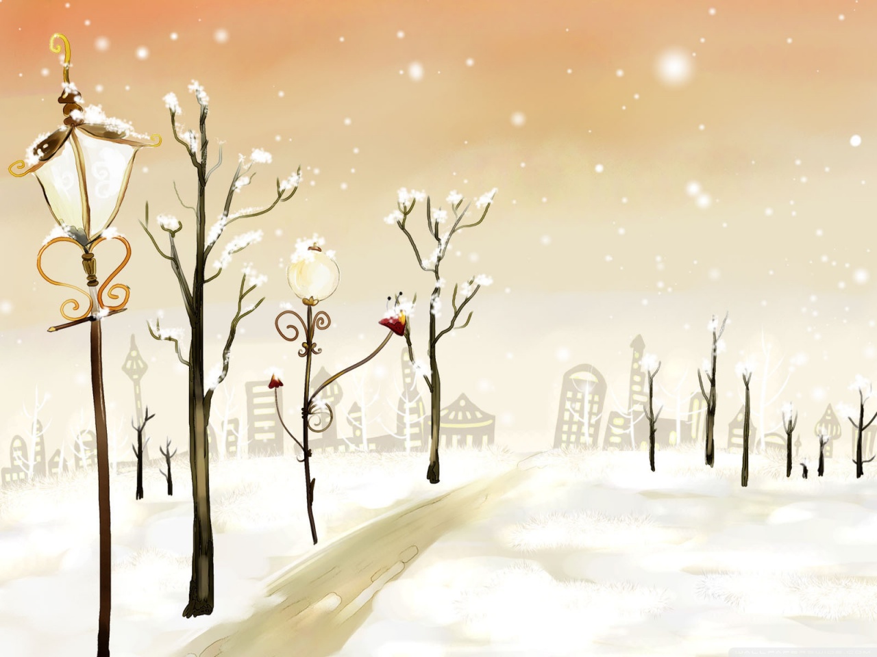 Winter Abstract Wallpapers - Wallpaper Cave