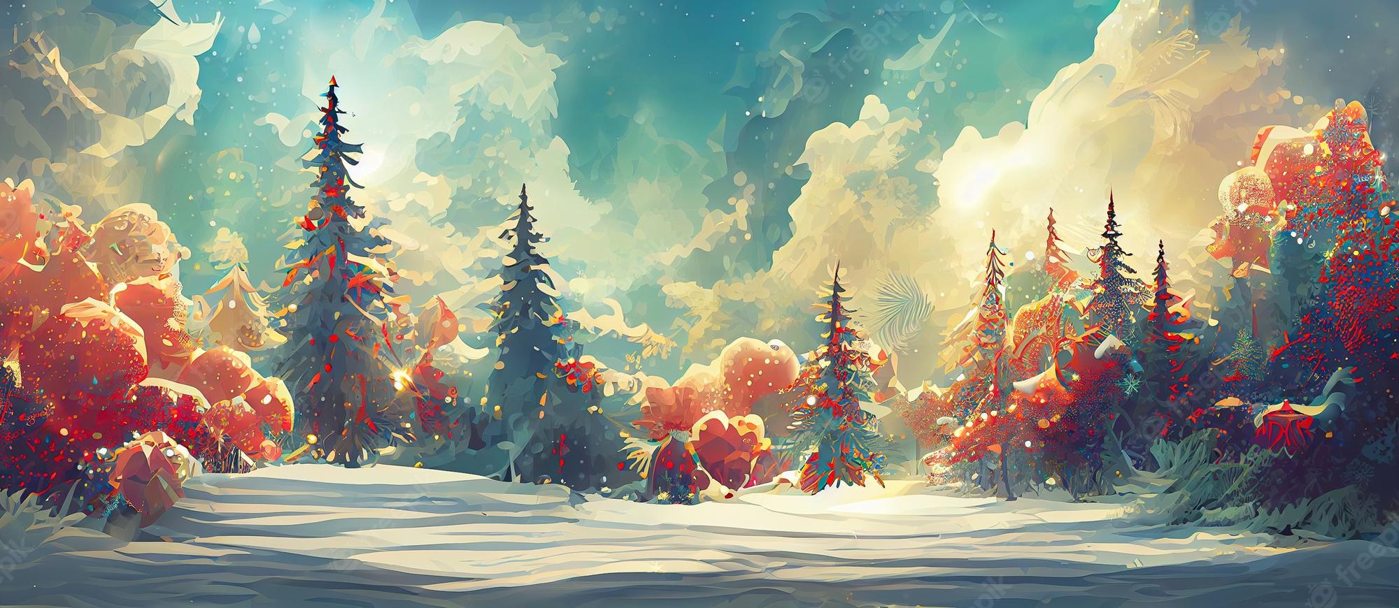 Abstract Winter Landscape Wallpapers - Wallpaper Cave