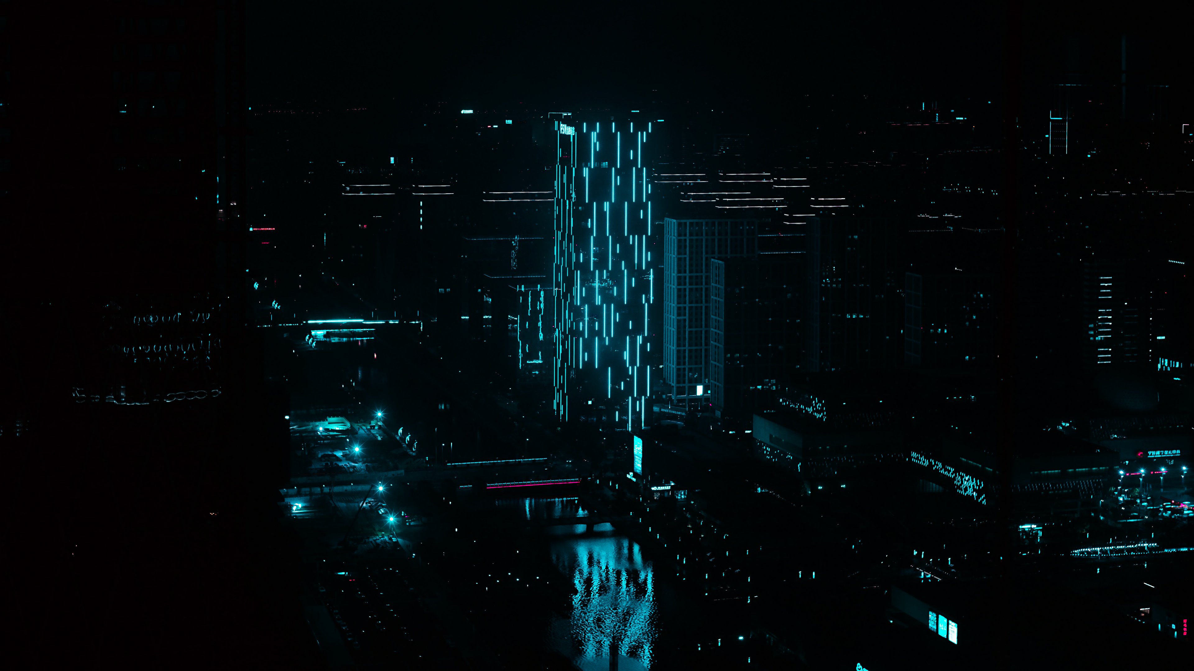 Neon Building Wallpapers - Wallpaper Cave