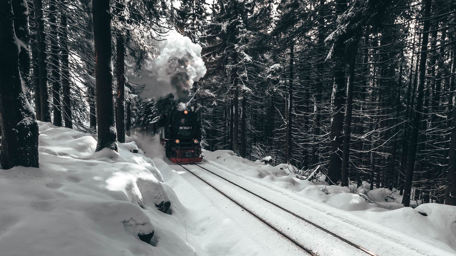 Train In Snow Wallpapers - Wallpaper Cave