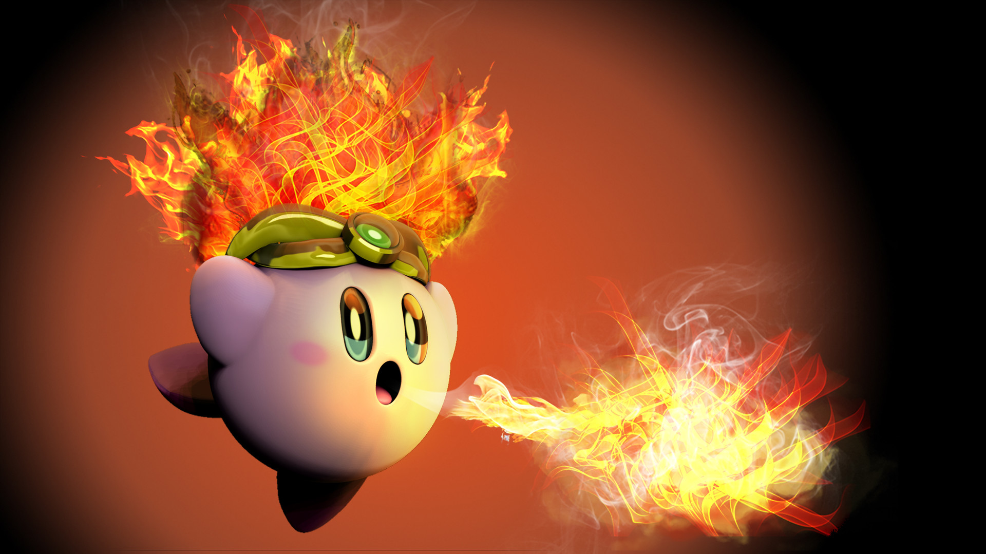 Kirby Fire Wallpapers - Wallpaper Cave