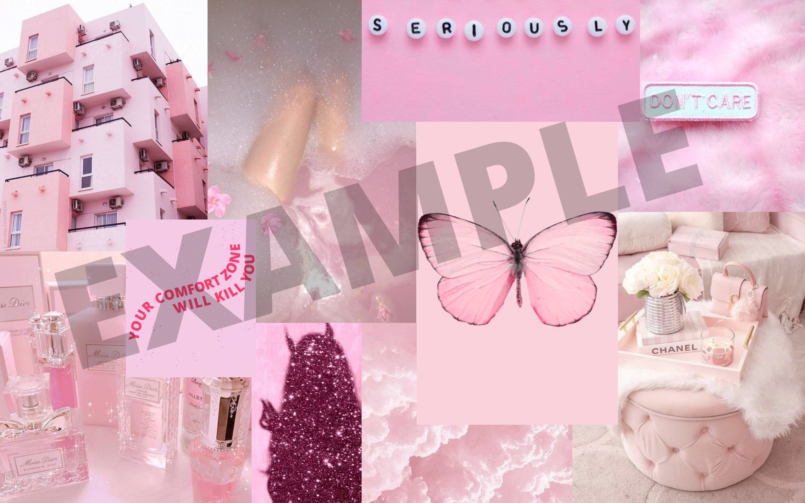 Pink Collage Desktop Wallpapers - Wallpaper Cave