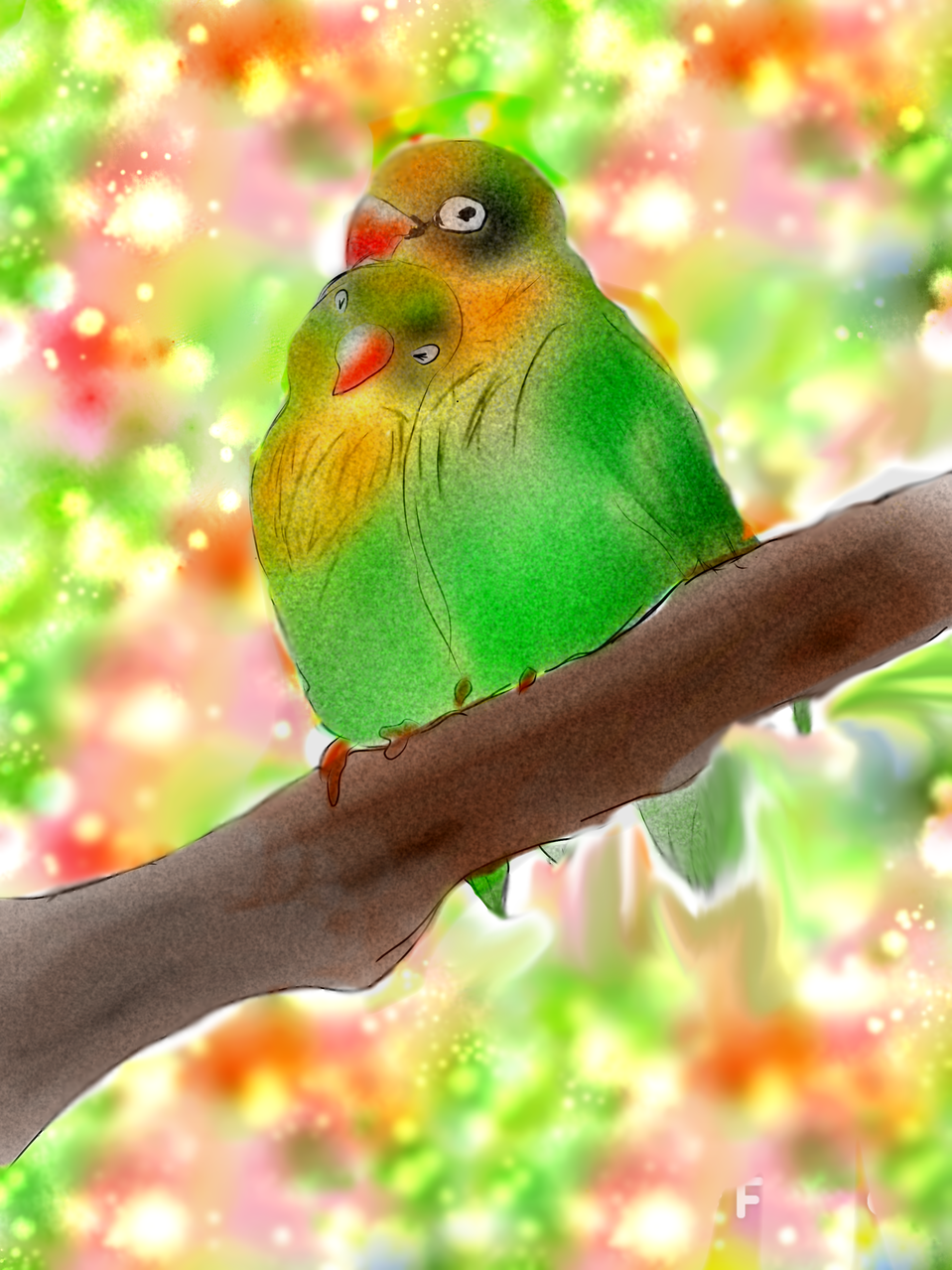 Love Birds Spring Wallpapers - Wallpaper Cave