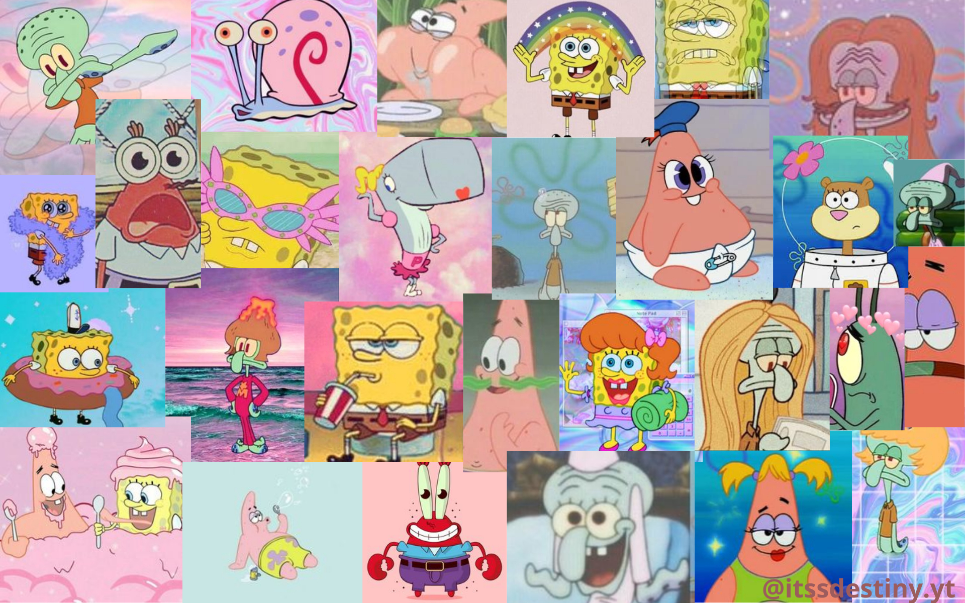 Spongebob Collage Wallpapers - Wallpaper Cave