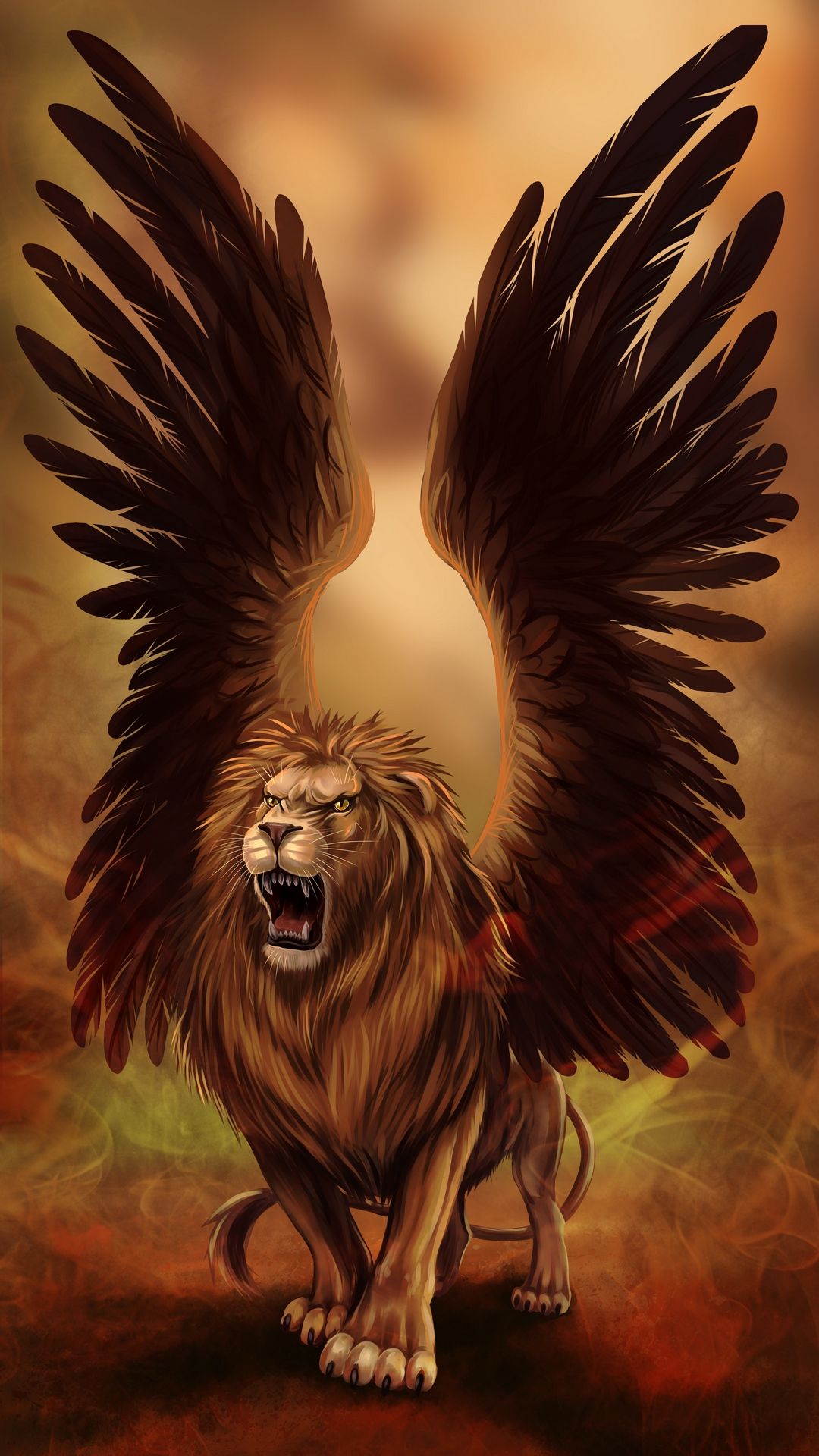 Winged Lion Wallpapers - Wallpaper Cave