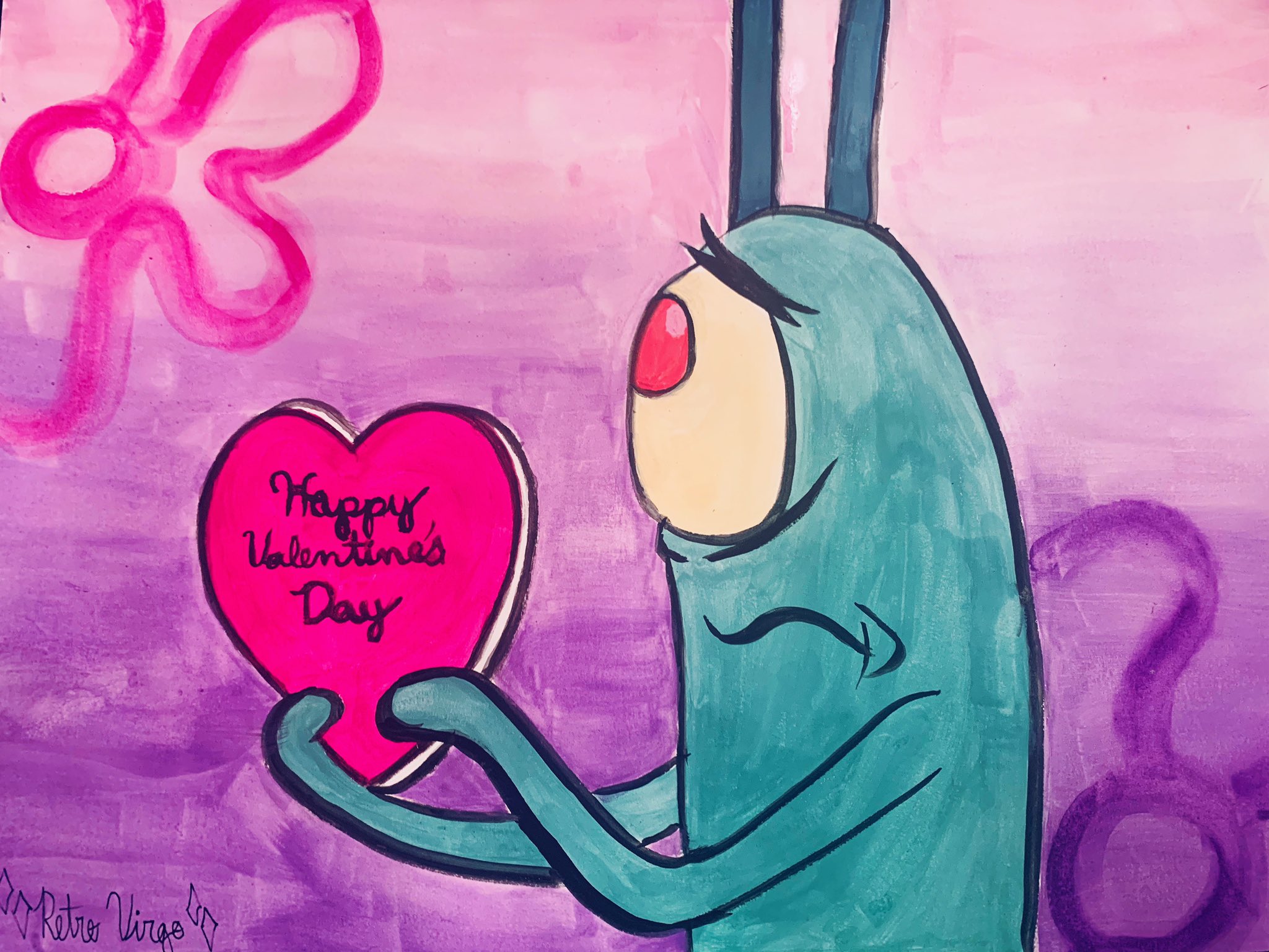 Spongebob Valentine S Day Screen Wallpaper
