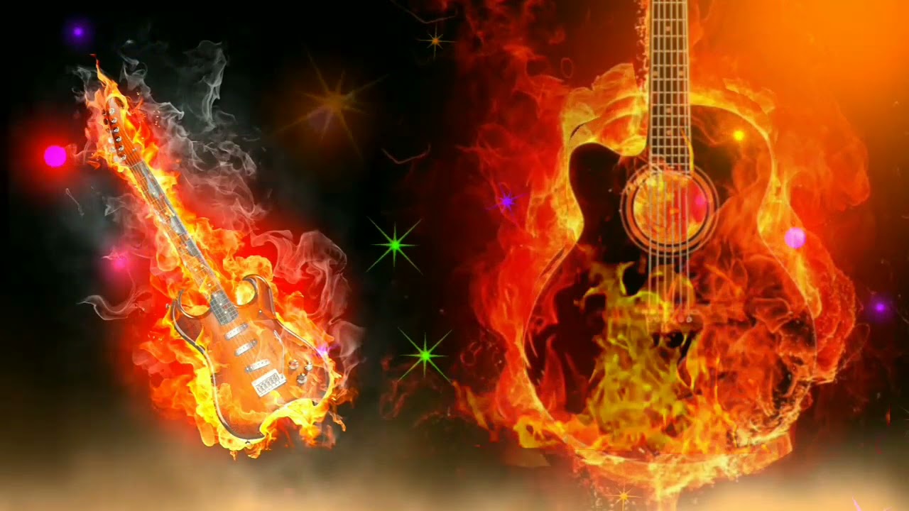 Guitar On Fire Wallpapers - Wallpaper Cave