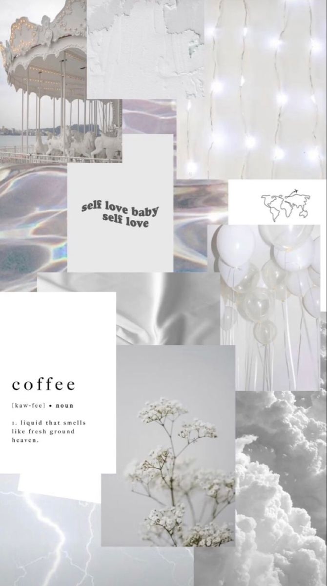 Aesthetic White Collage Wallpapers - Wallpaper Cave