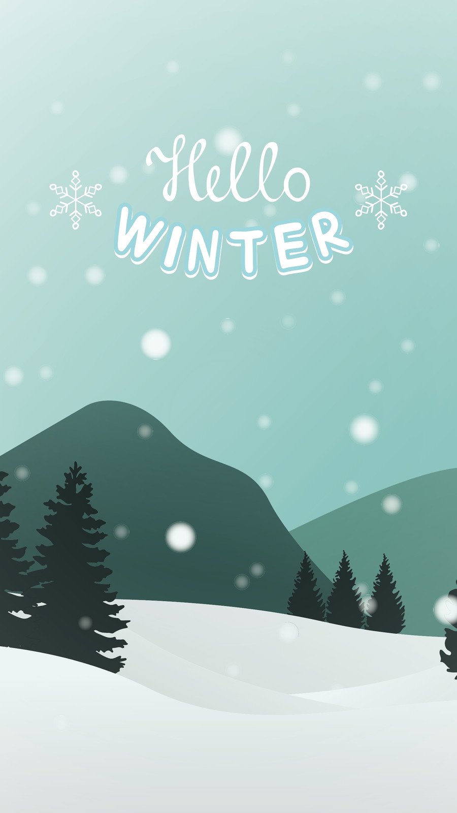Hello Winter Phone Wallpapers - Wallpaper Cave
