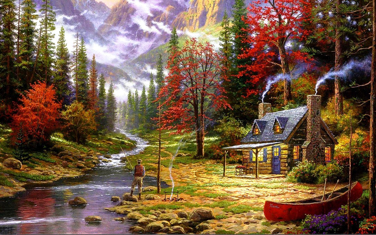 Scenery Painting Wallpapers - Wallpaper Cave