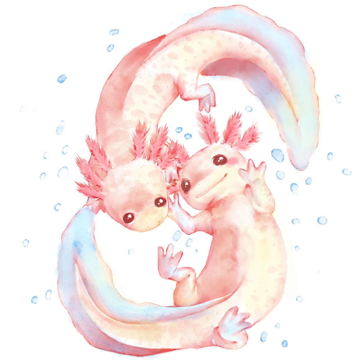 Cartoon Axolotl Wallpapers - Wallpaper Cave