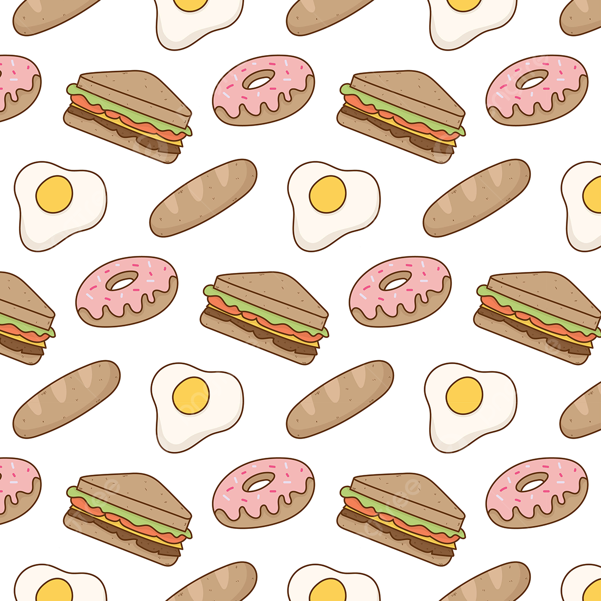 Food Doodle Wallpapers - Wallpaper Cave