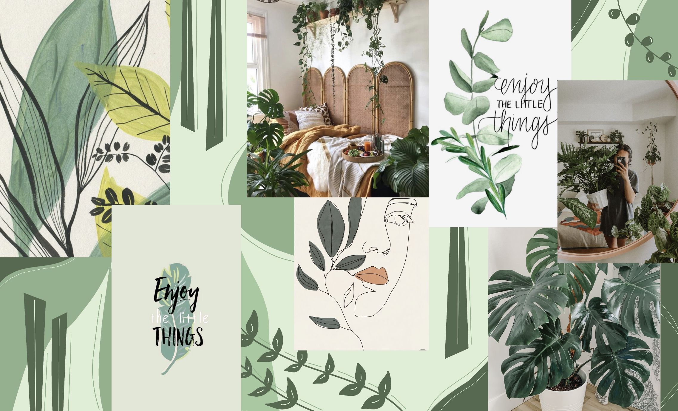 Plant Collage Wallpapers - Wallpaper Cave