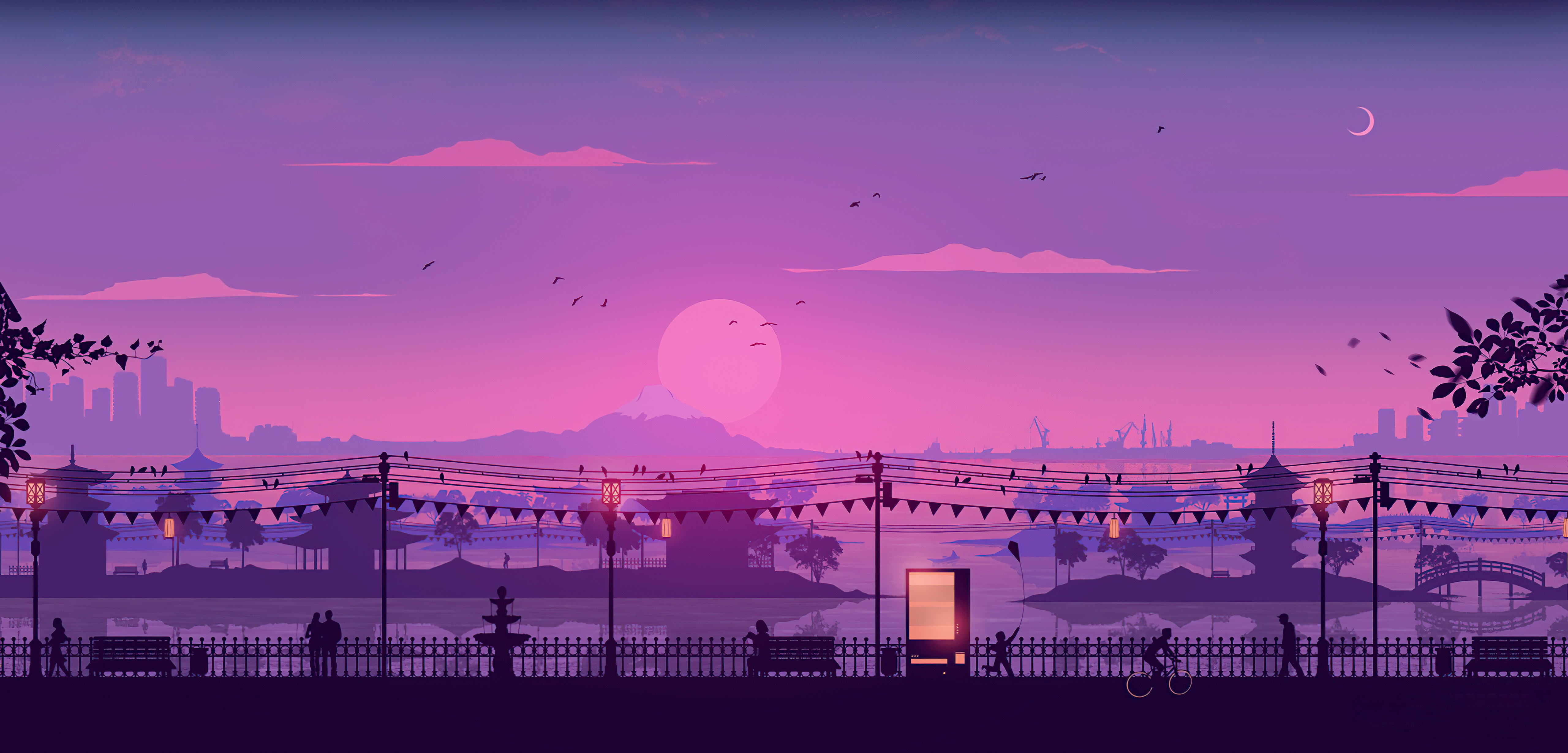 Aesthetic Pink 4k Sunset Wallpapers - Wallpaper Cave