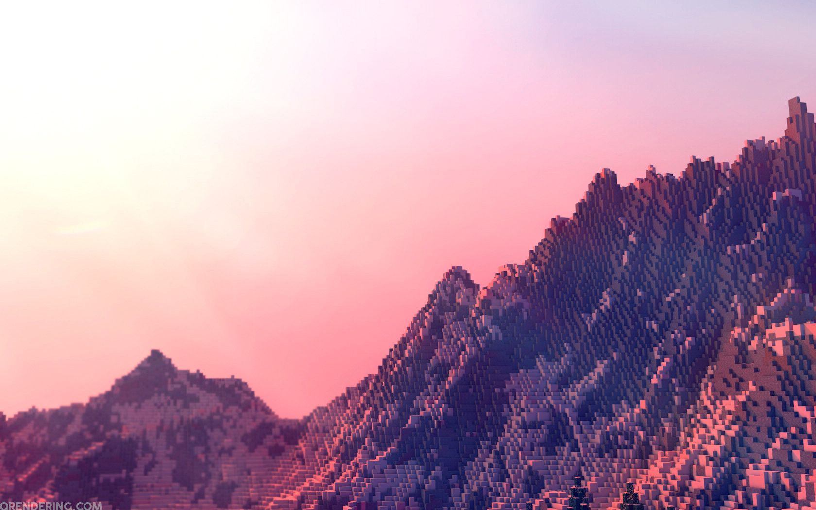 Minecraft Mountain Wallpapers - Wallpaper Cave