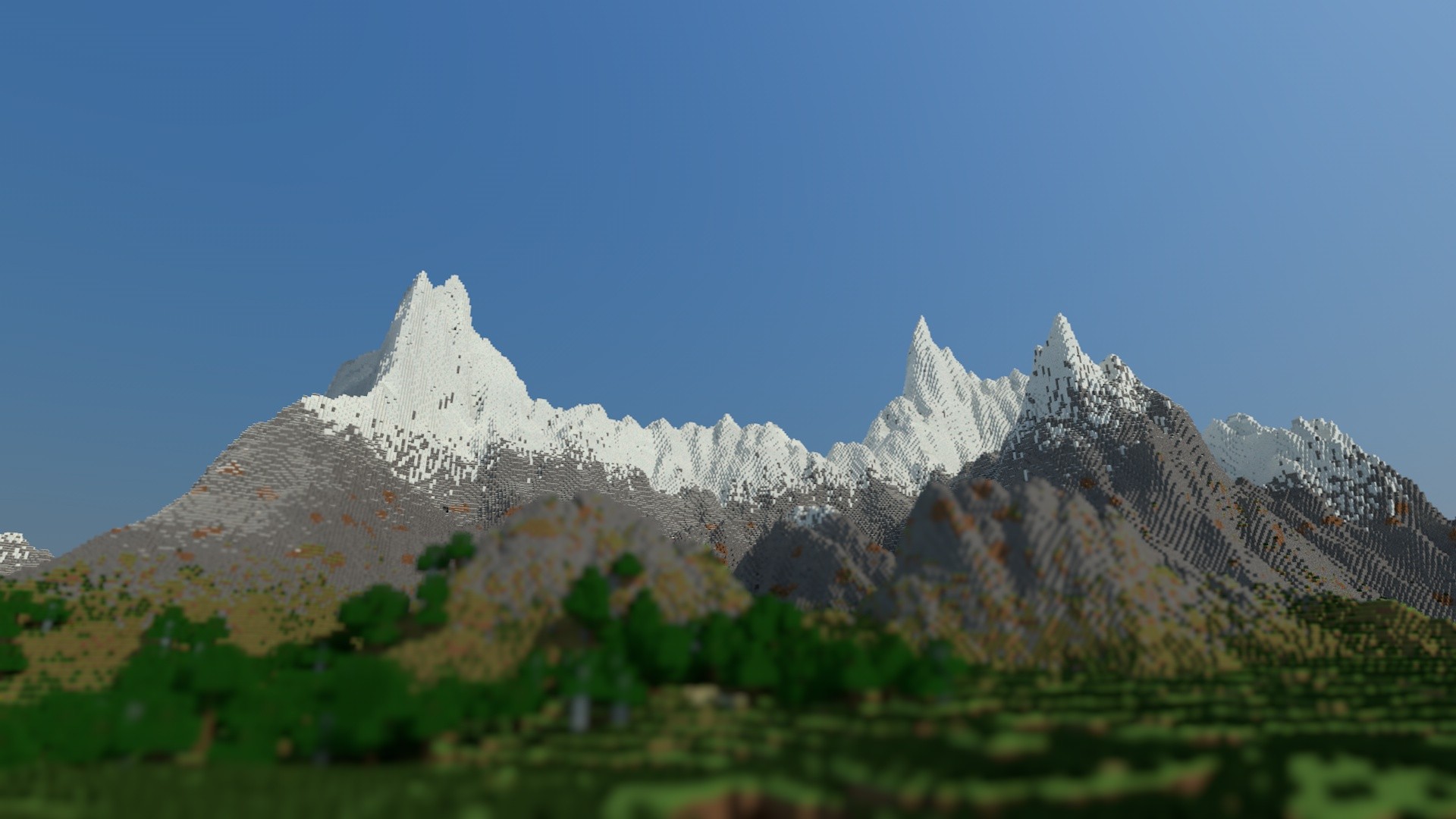 Minecraft Mountain Wallpapers - Wallpaper Cave
