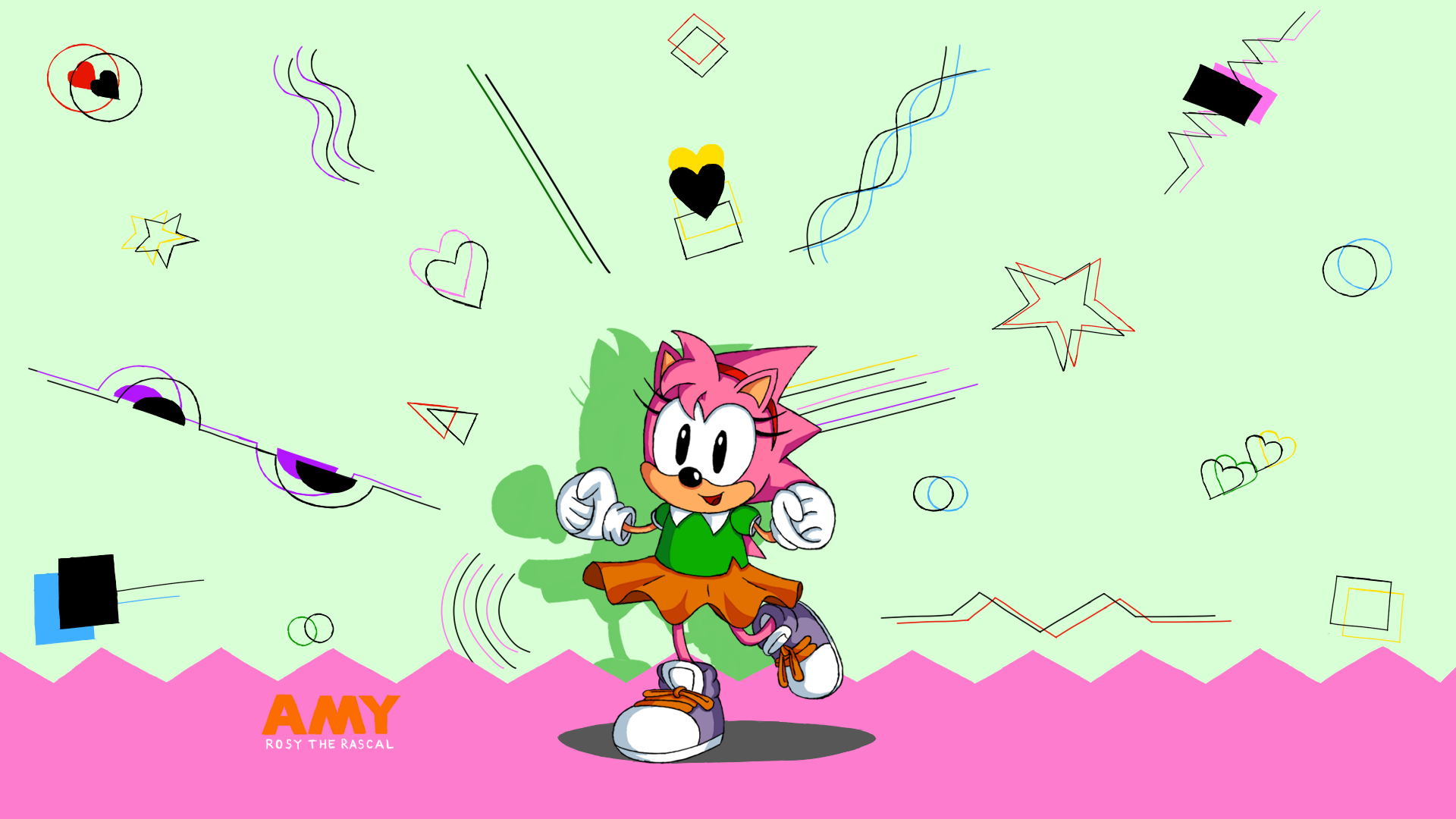 Classic Sonic And Amy Desktop Wallpapers - Wallpaper Cave