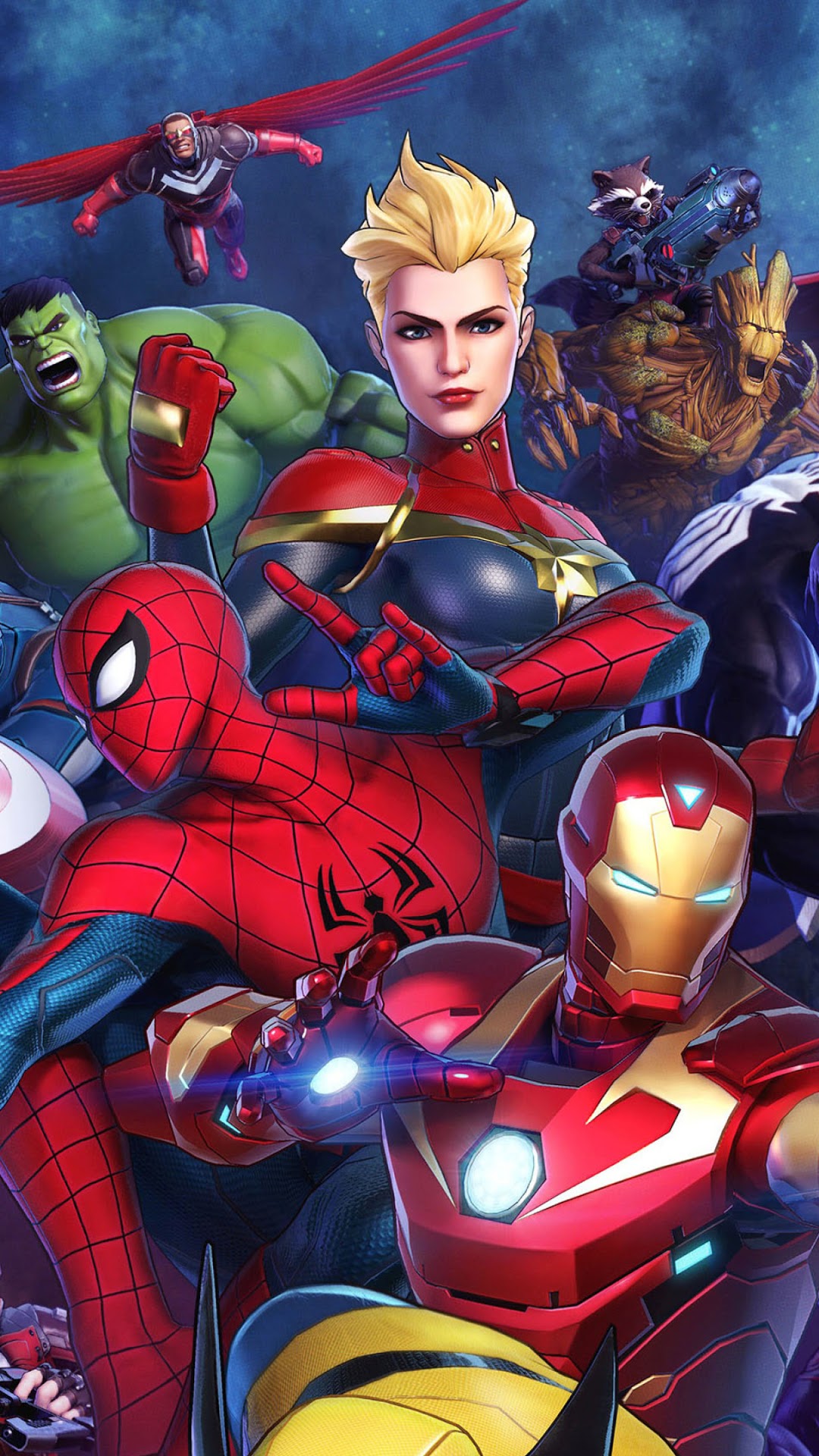 Marvel Characters Collection Phone Wallpapers - Wallpaper Cave