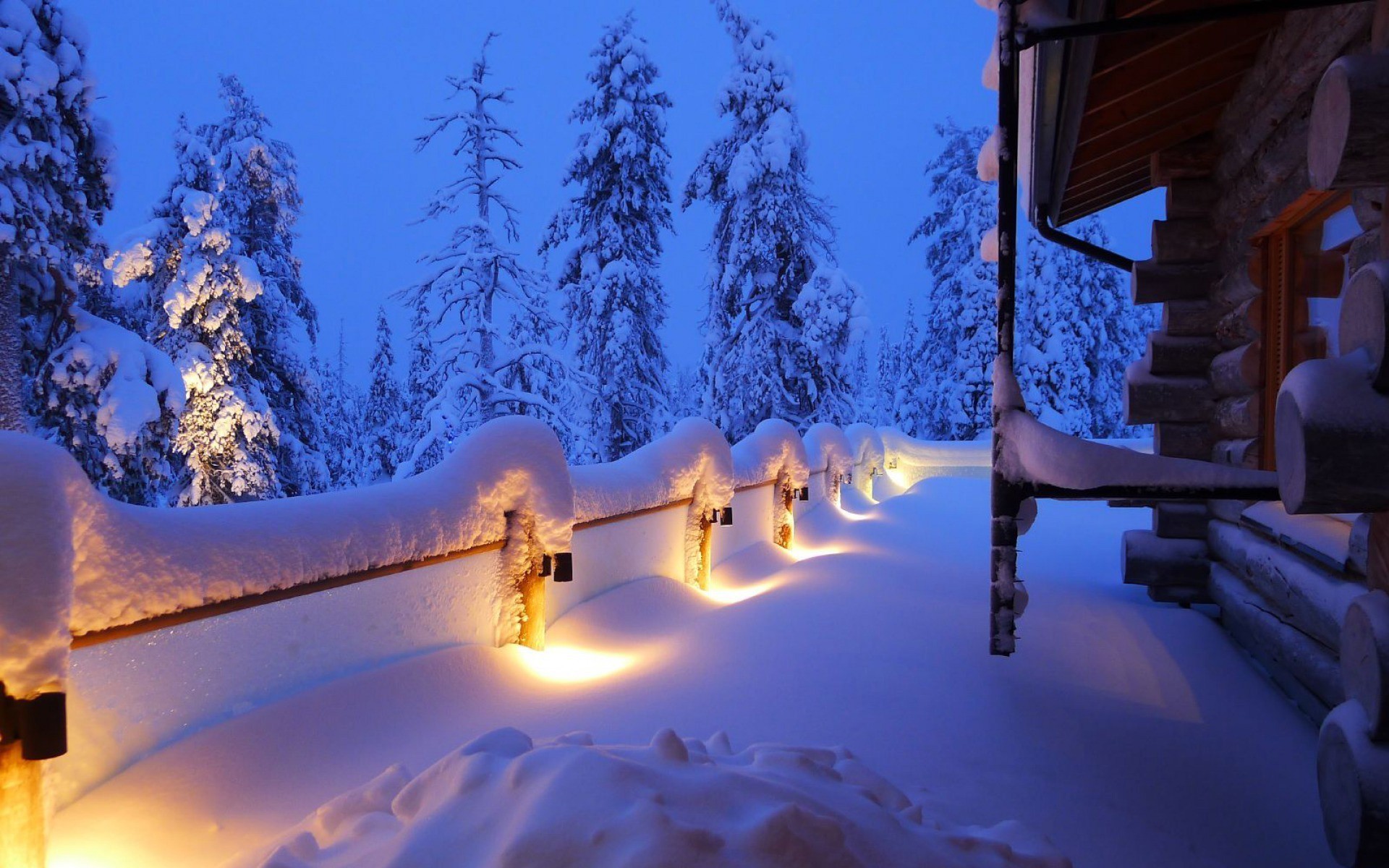 Winter Snow Lights Wallpapers - Wallpaper Cave