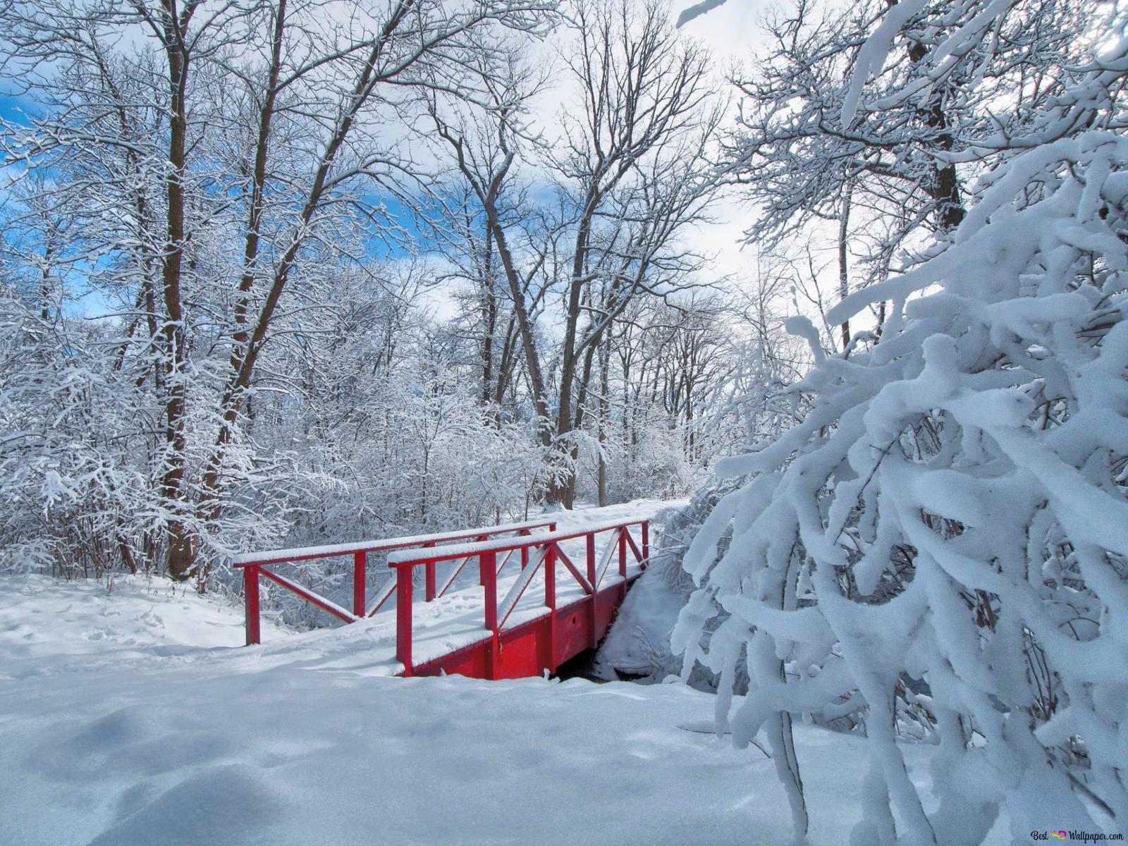 Winter Scenes With Bridge Wallpapers - Wallpaper Cave