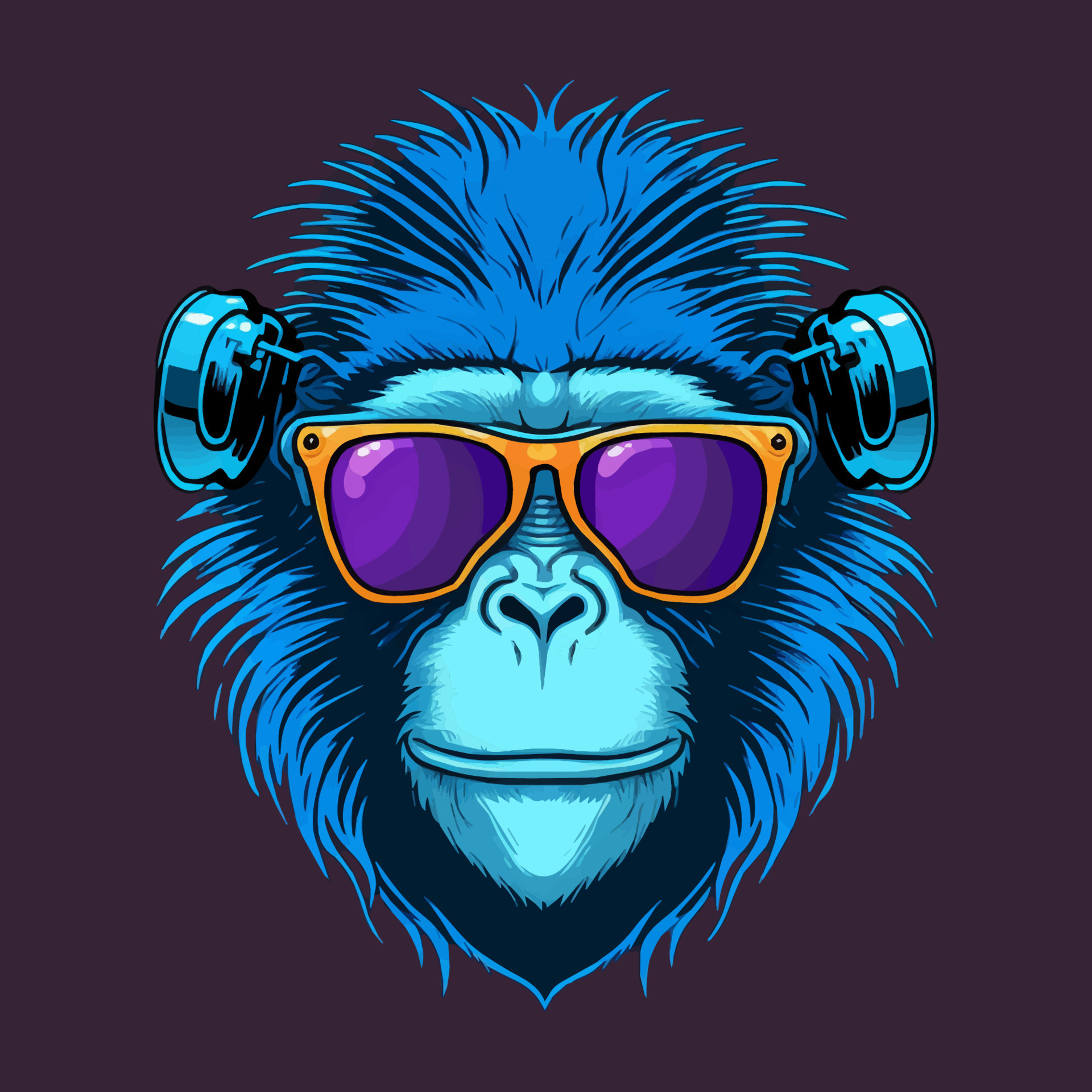 Blue Monkey Wallpapers - Wallpaper Cave