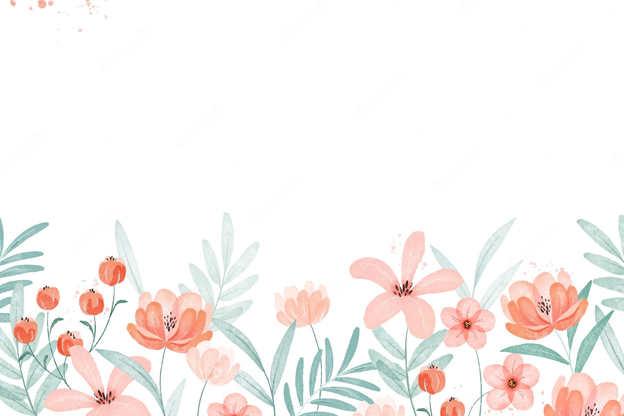 Floral Watercolor Wallpapers - Wallpaper Cave