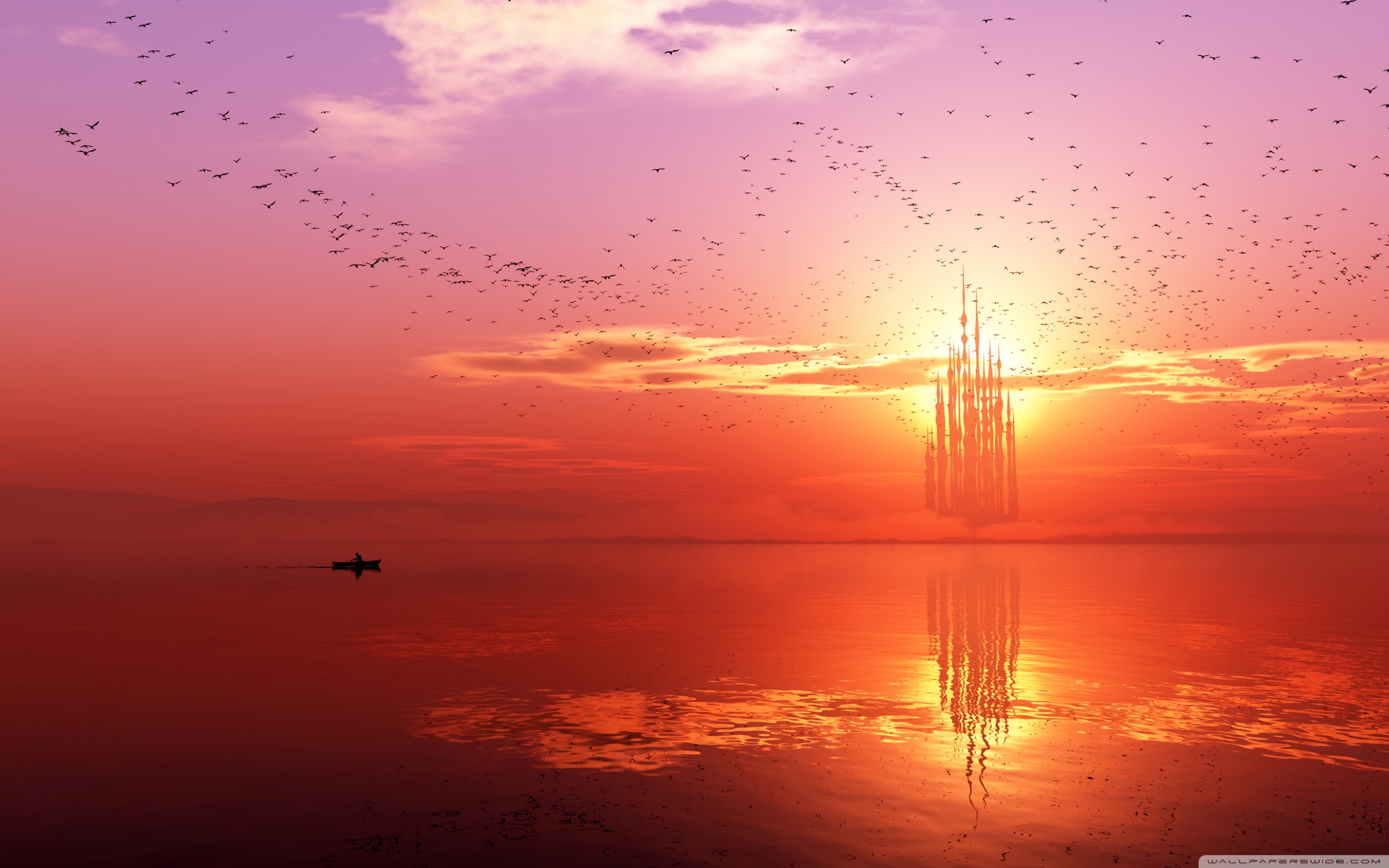 Anime Sunset Red Wallpapers - Wallpaper Cave